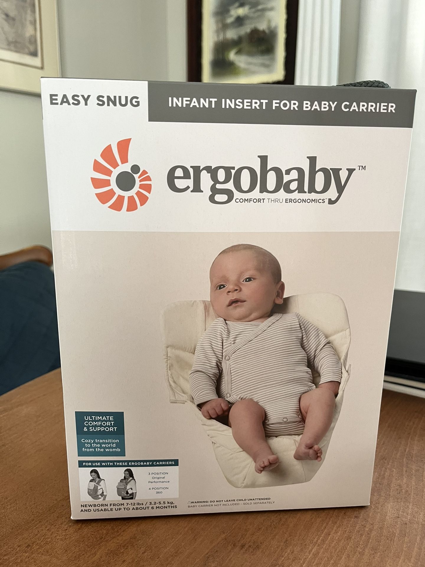 Ergobaby Easy Snug Infant Insert For Baby Carrier for Sale in Garner ...