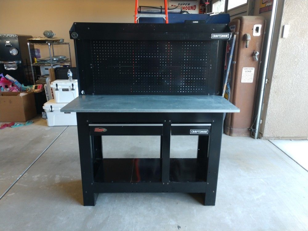 Craftsman 2 Drawer 54" Workbench for Sale in Tulare, CA - OfferUp
