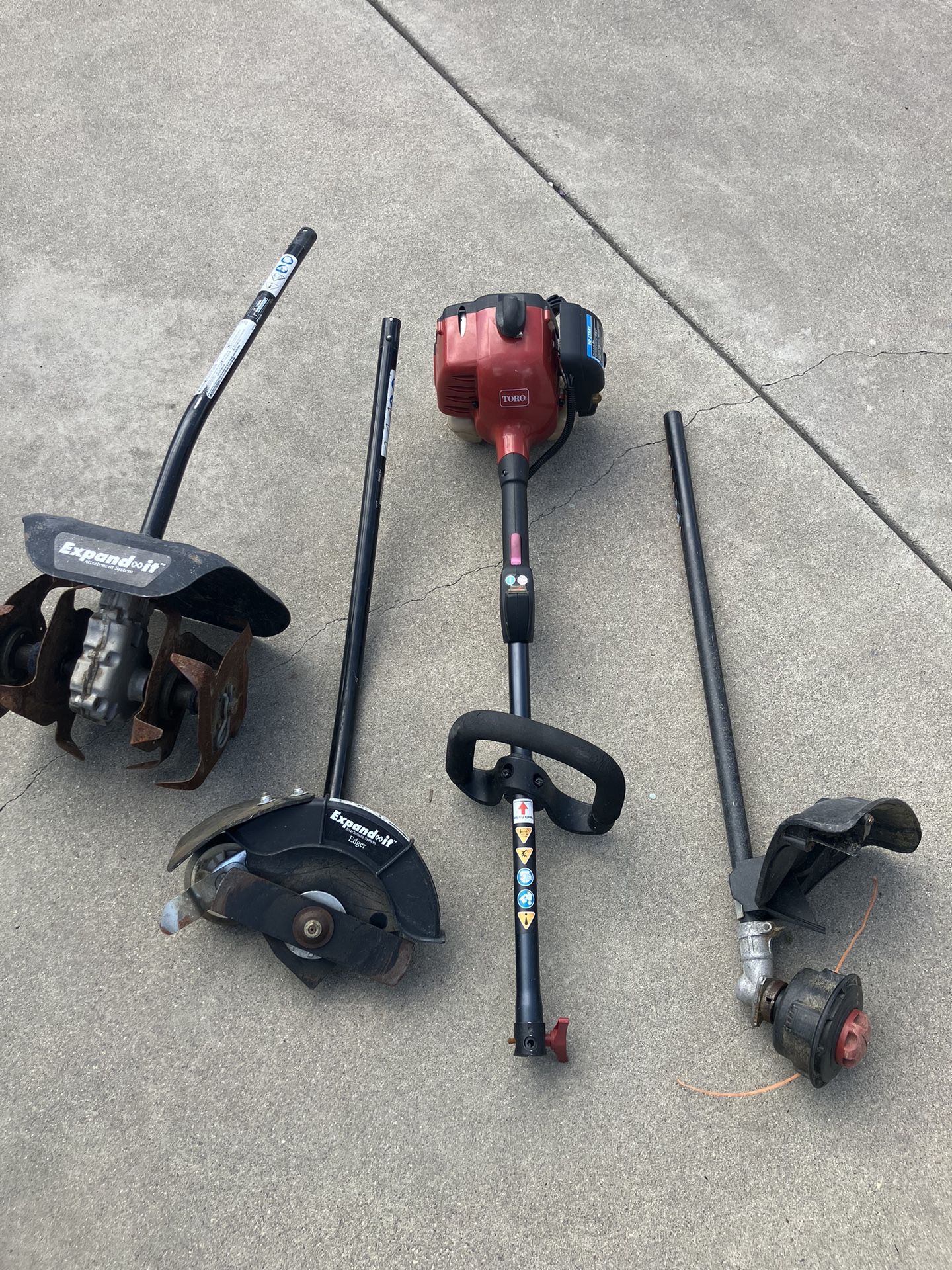 Toro weed eater 2 cycle and expand it tools tiller edger Yard Work ...