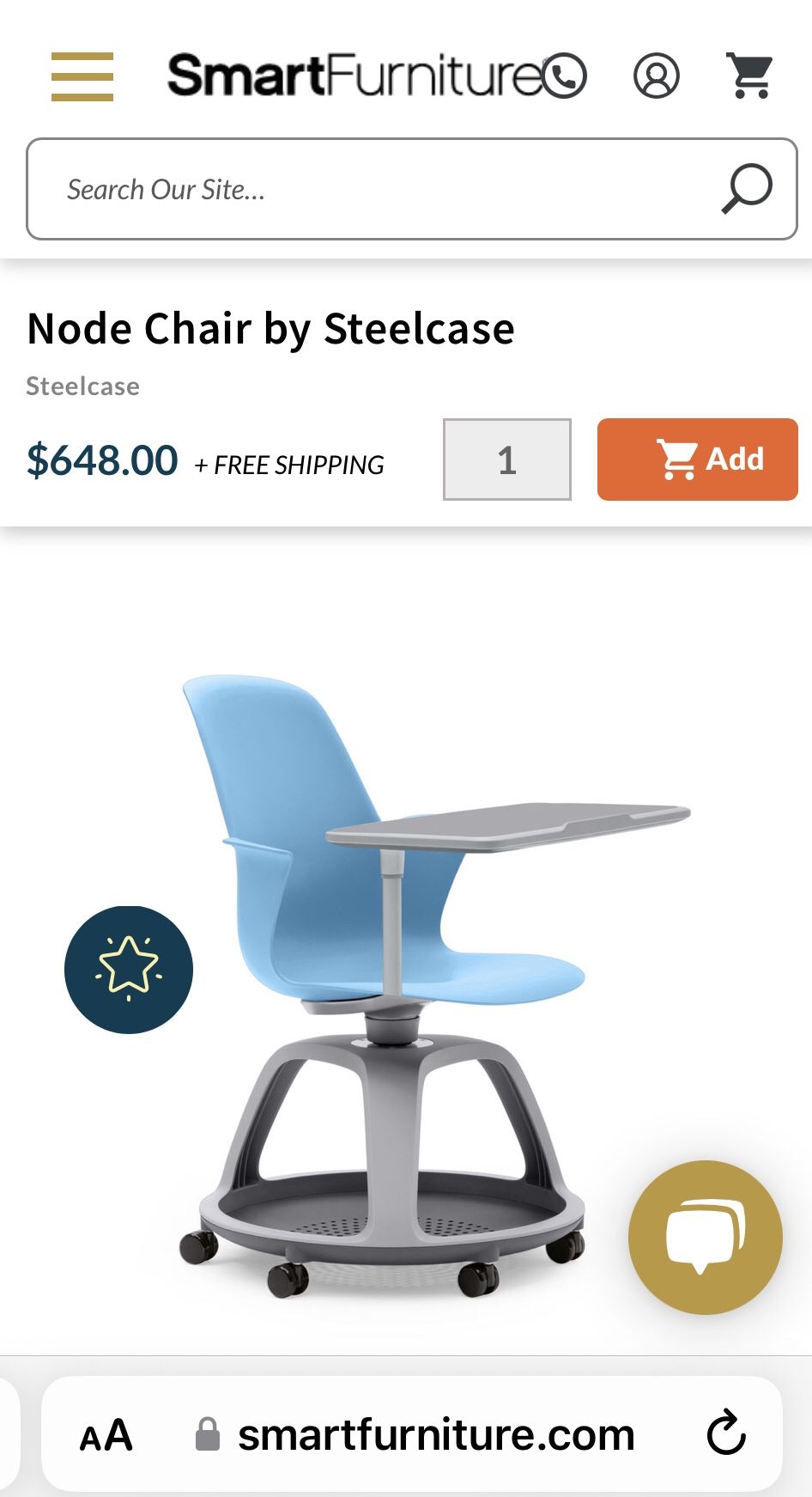 Node Desk Chairs (1) for Sale in Vacaville, CA - OfferUp