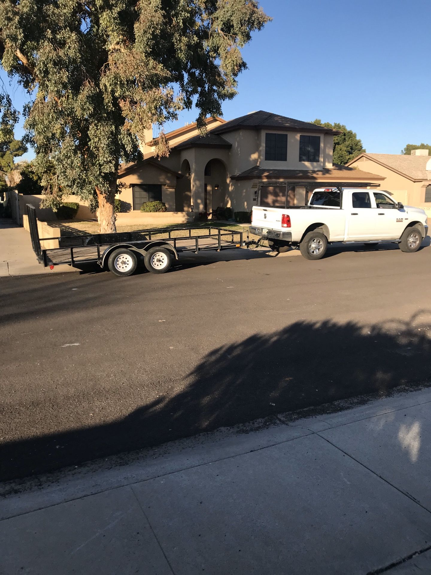 Large Utility Trailer 6 ft 4 in x 16 ft 1 in for Sale in Peoria, AZ ...