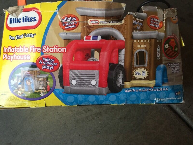 Little Tikes Inflatable Fire Station Playhouse