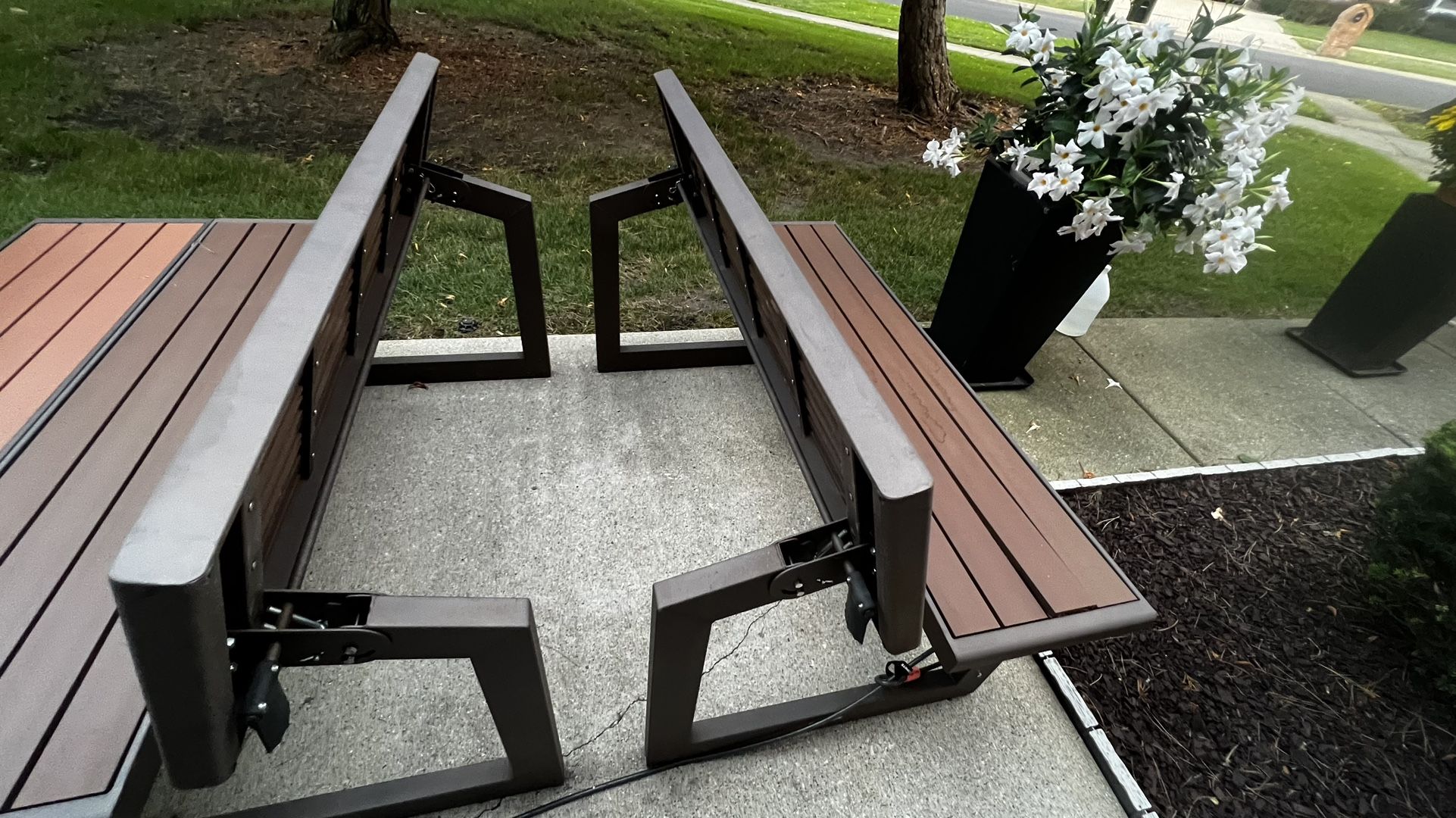 Folding Bench To Table And Reverse. Set Of Two for Sale in Elk Grove ...