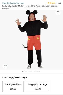 Mickey Mouse Costume For Men