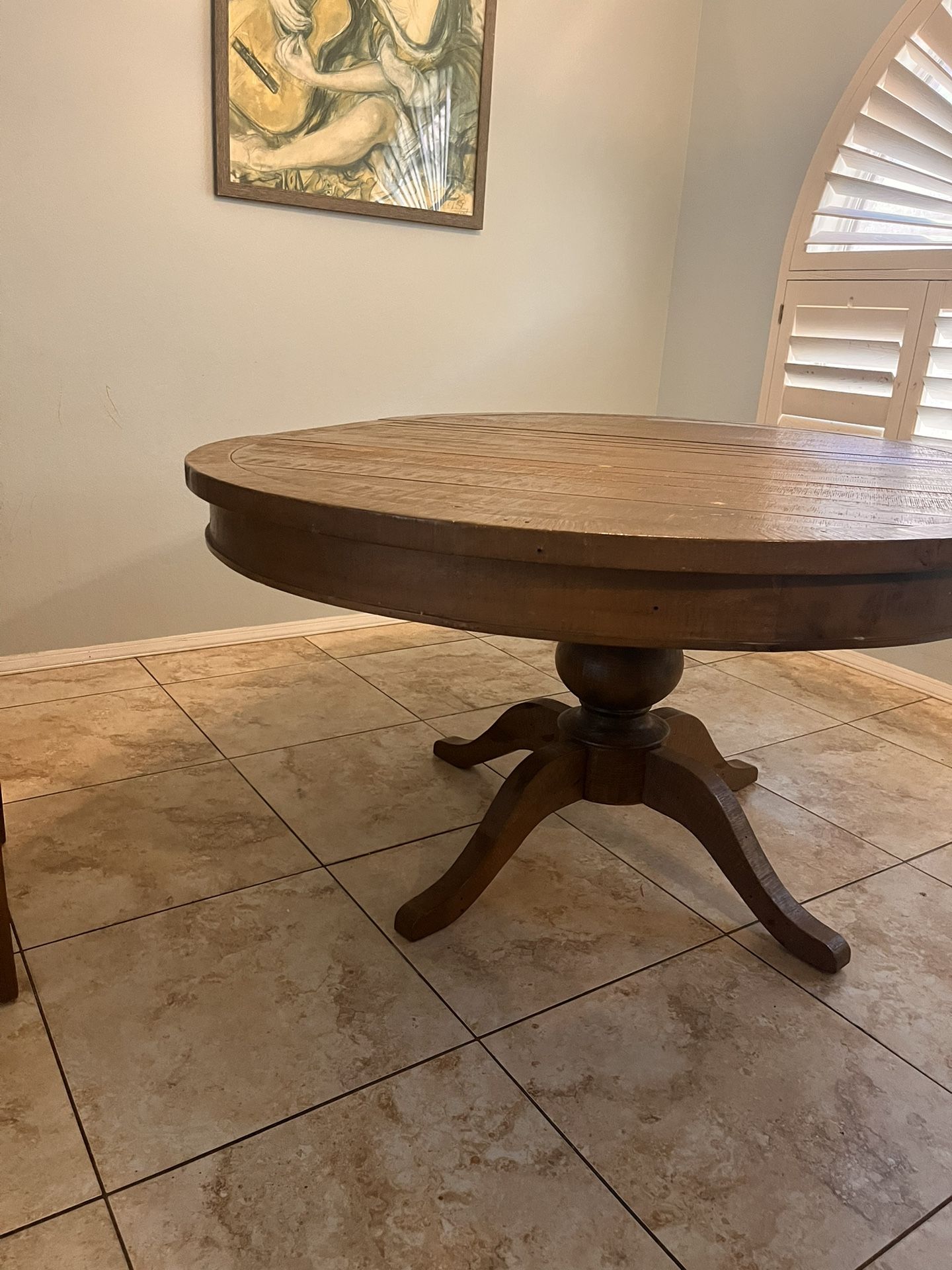 Sturdy Kitchen/ Dining Room Table With Adjustable Leaf for Sale in ...