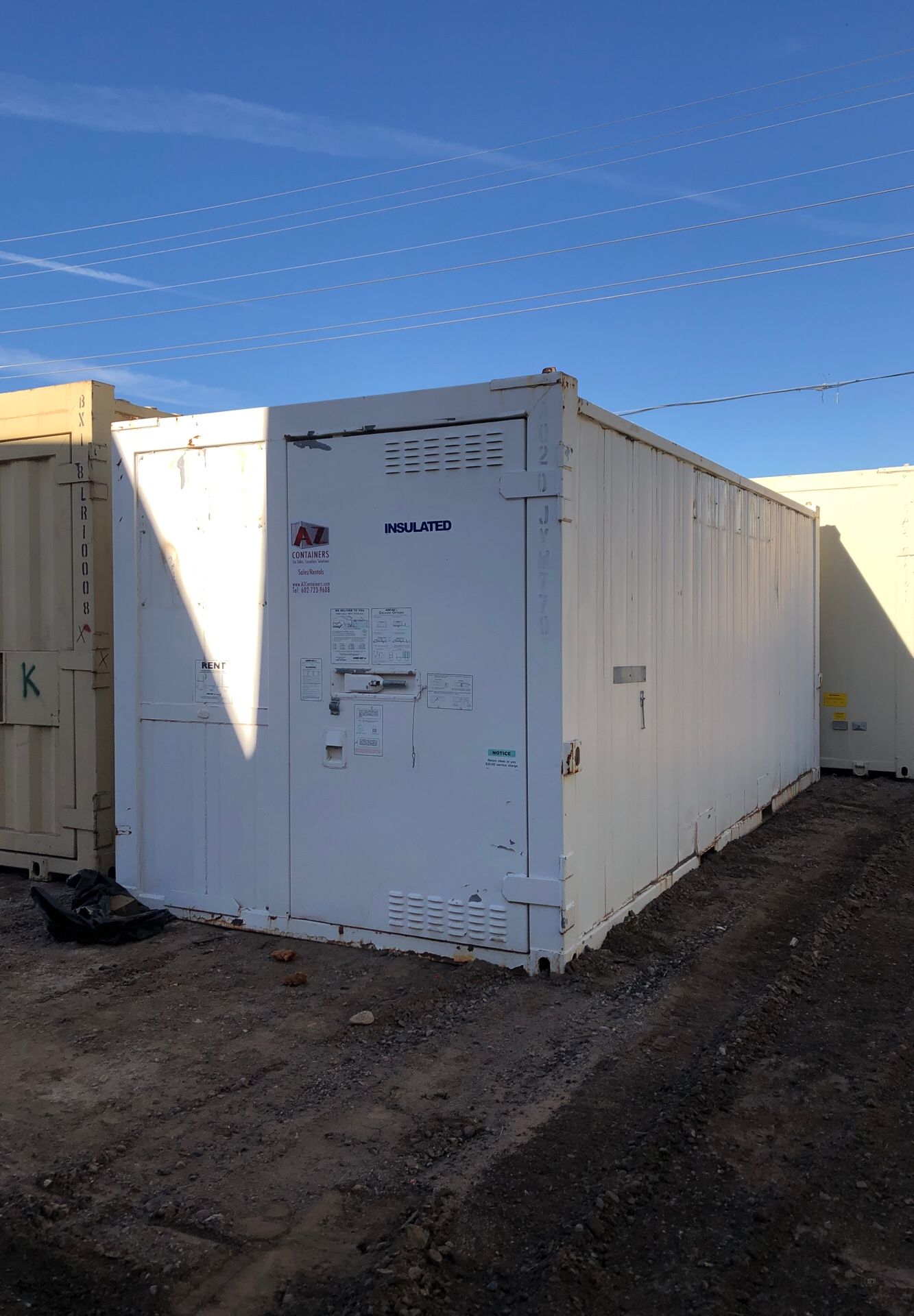 LOCAL 8x20 spray foam insulated shipping container connex storage with ...