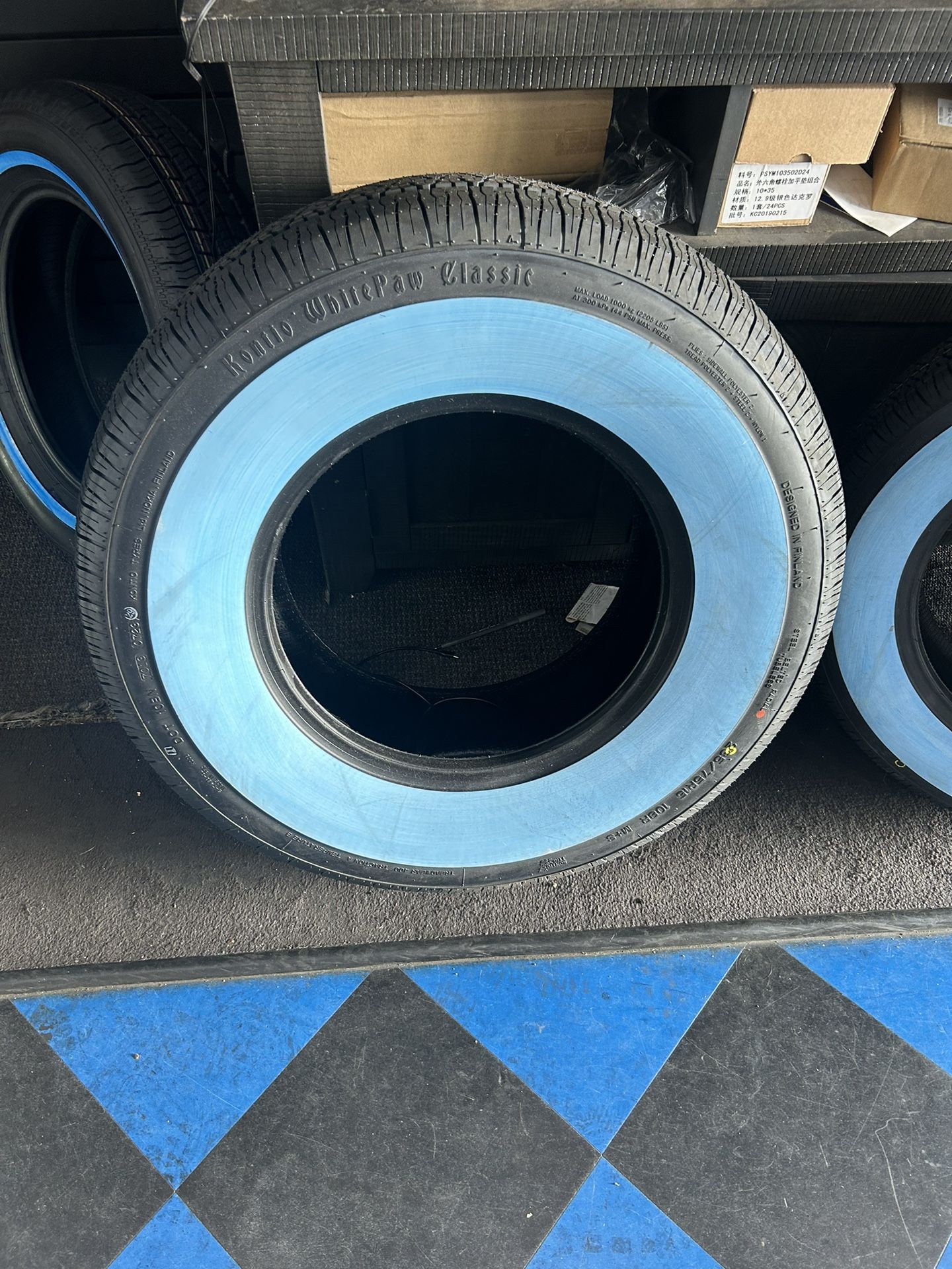 WIDE WHITE WALL TIRES BY CONTYO. 205/75/15 for Sale in San Bernardino ...