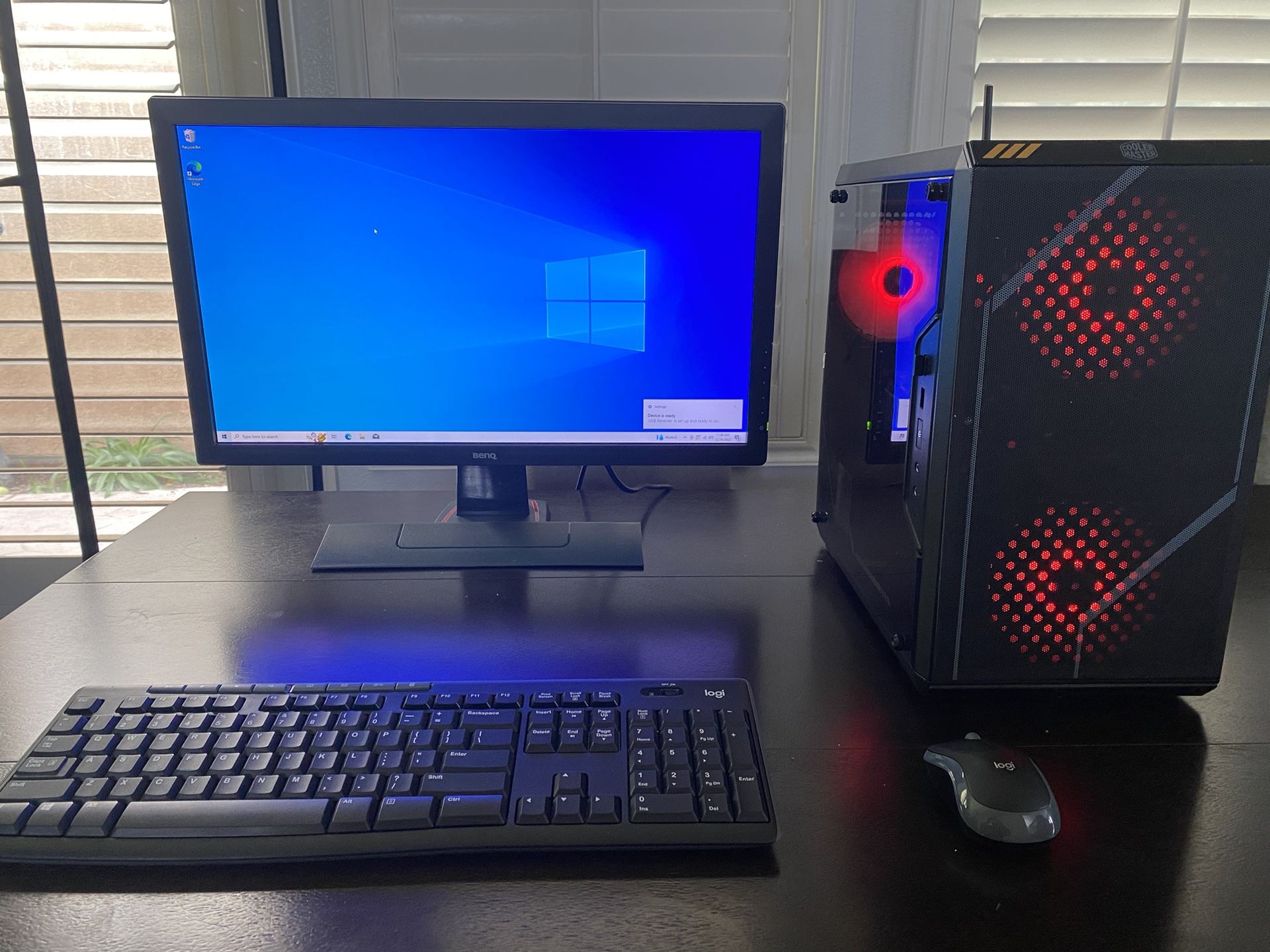 Complete Gaming Desktop PC Computer With BenQ 1080p Monitor for Sale in ...