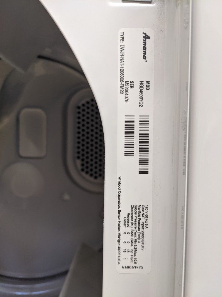 Amana Top Load Washer And Dryer For Sale In Roscoe, IL, 48% OFF