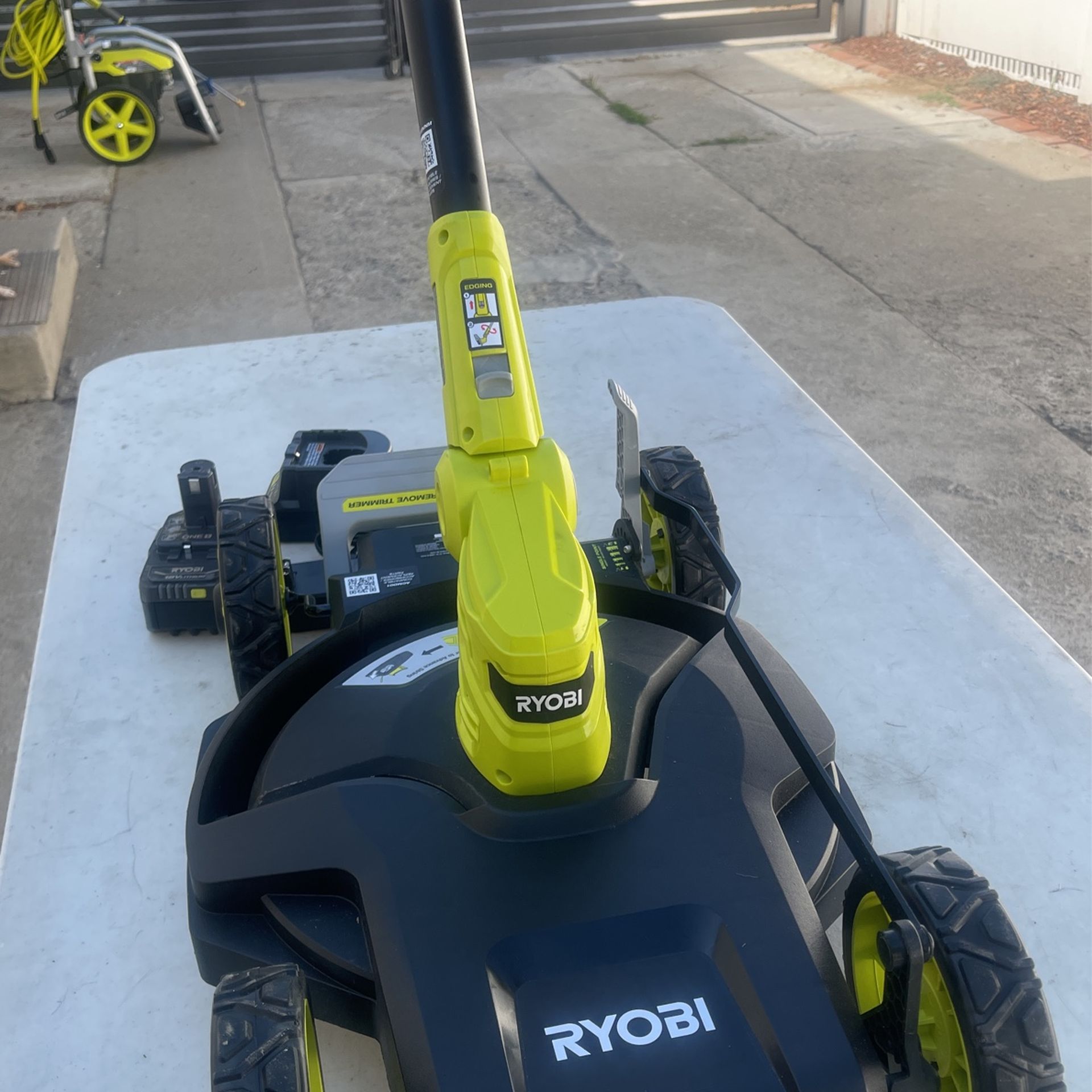 RYOBI ONE+ 18V 12 in. 3-in-1 Trim Mower for Sale in San Bernardino, CA ...