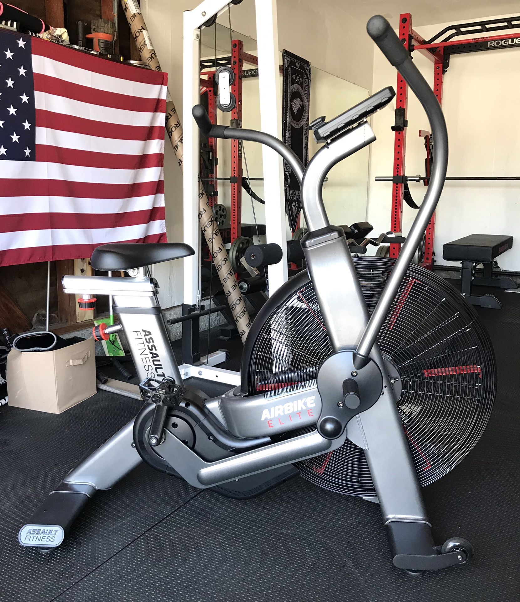 Assault Airbike ELITE - Exercise Bike (Like New) “Airdyne” “Crossfit ...