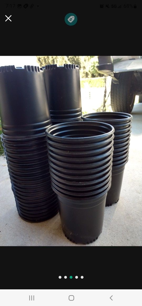 1 Gallon Plastic Pots For Sale New Never Used for Sale in San Jacinto ...