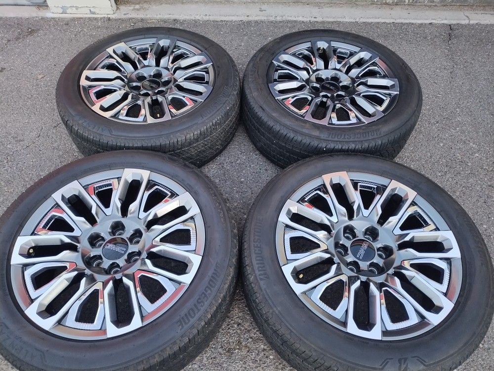 2024 OEM CHEVY TIRES AND WHEELS GMC YUKON DENALI ULTIMATE 22 INCH TIRES ...