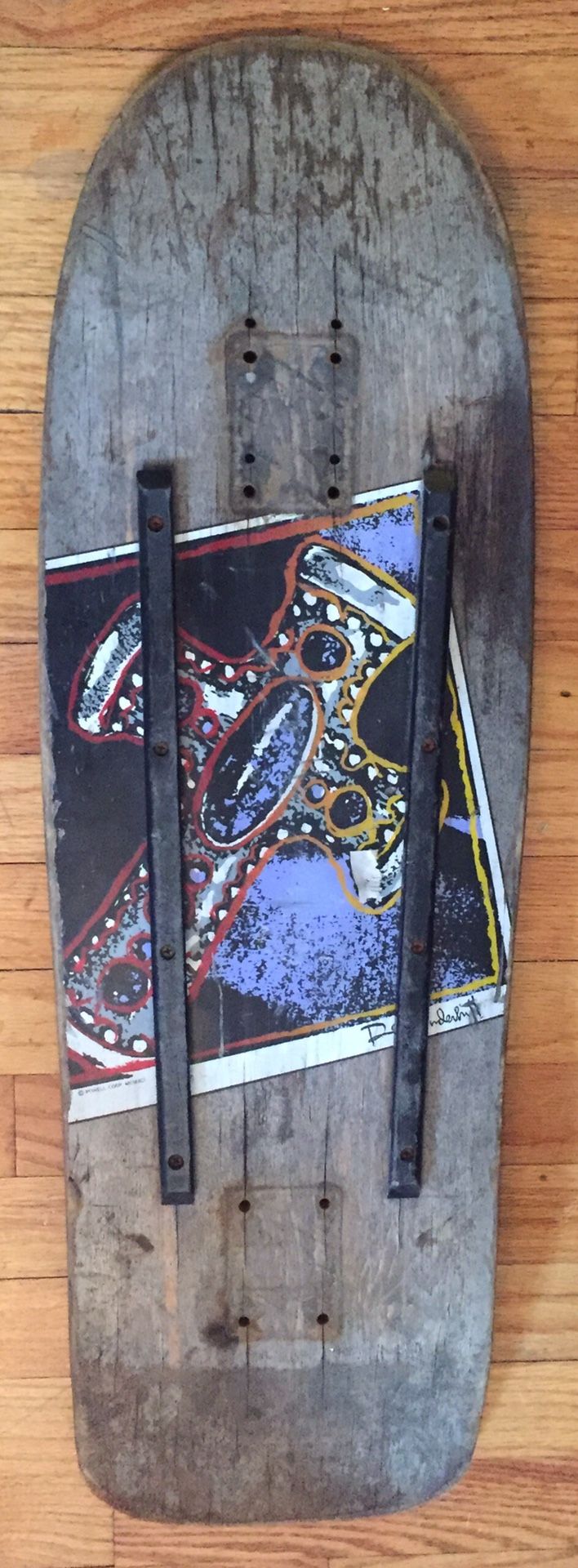 Vintage OG 1990 Powell Peralta Ray Underhill Skateboard Deck Cross for ...