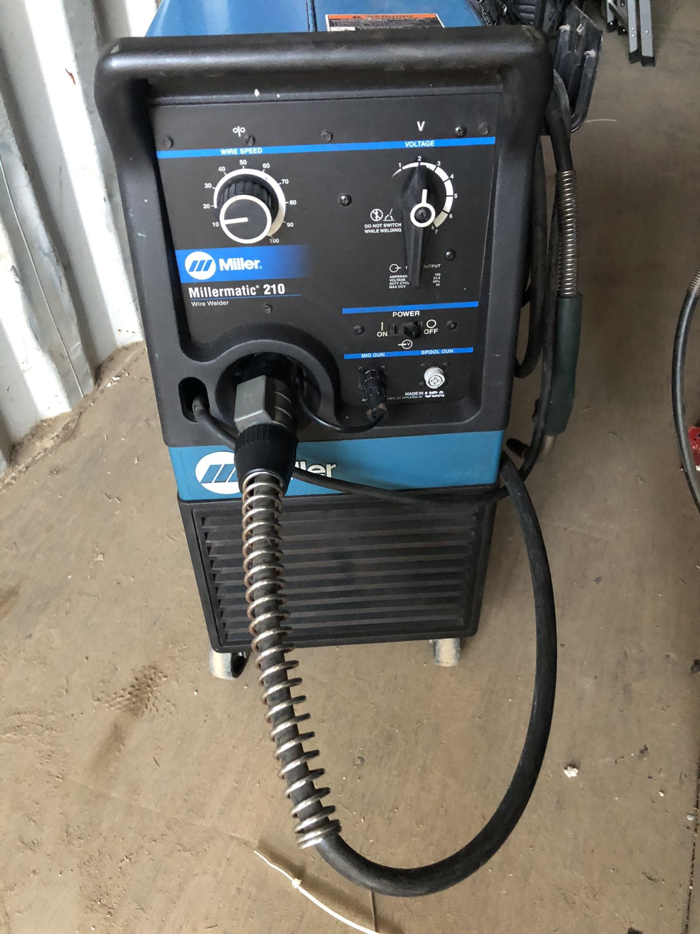 Miller Millermatic 210 Mig welder with large full tank for Sale in Riverside, CA - OfferUp