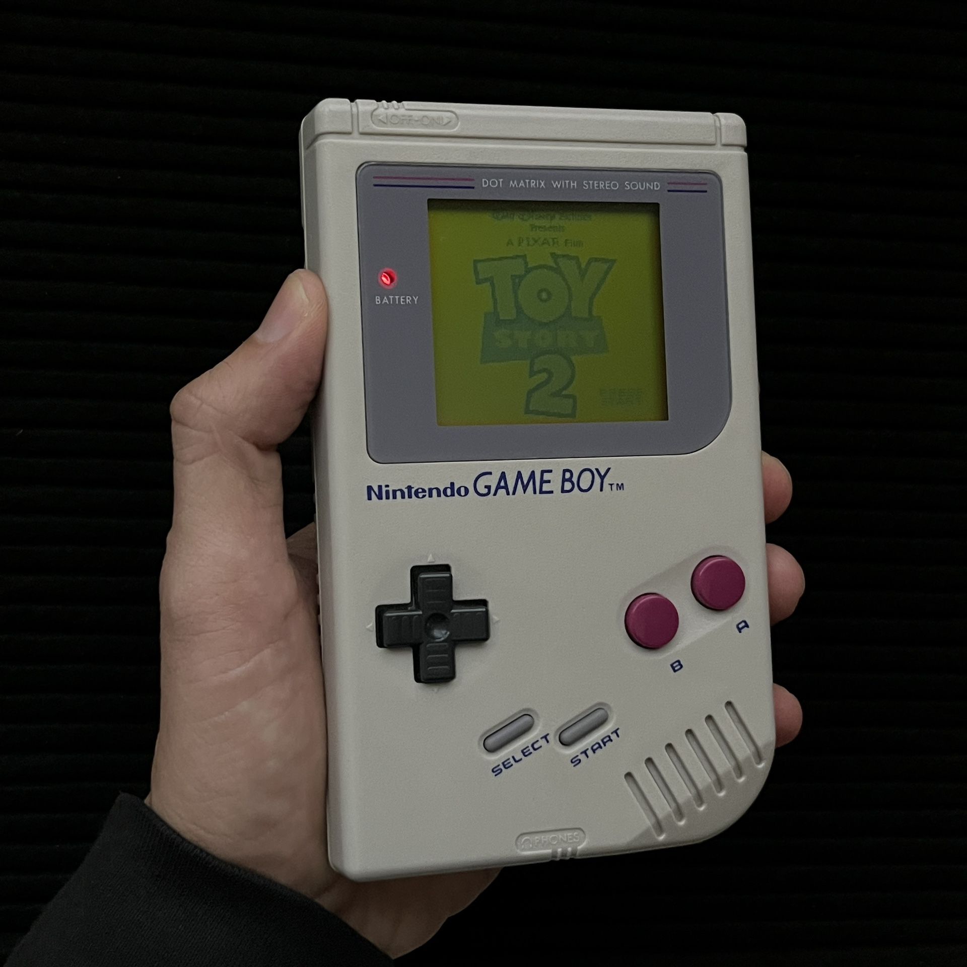 Nintendo Gameboy DMG Original Grey Handheld Console with a game for ...