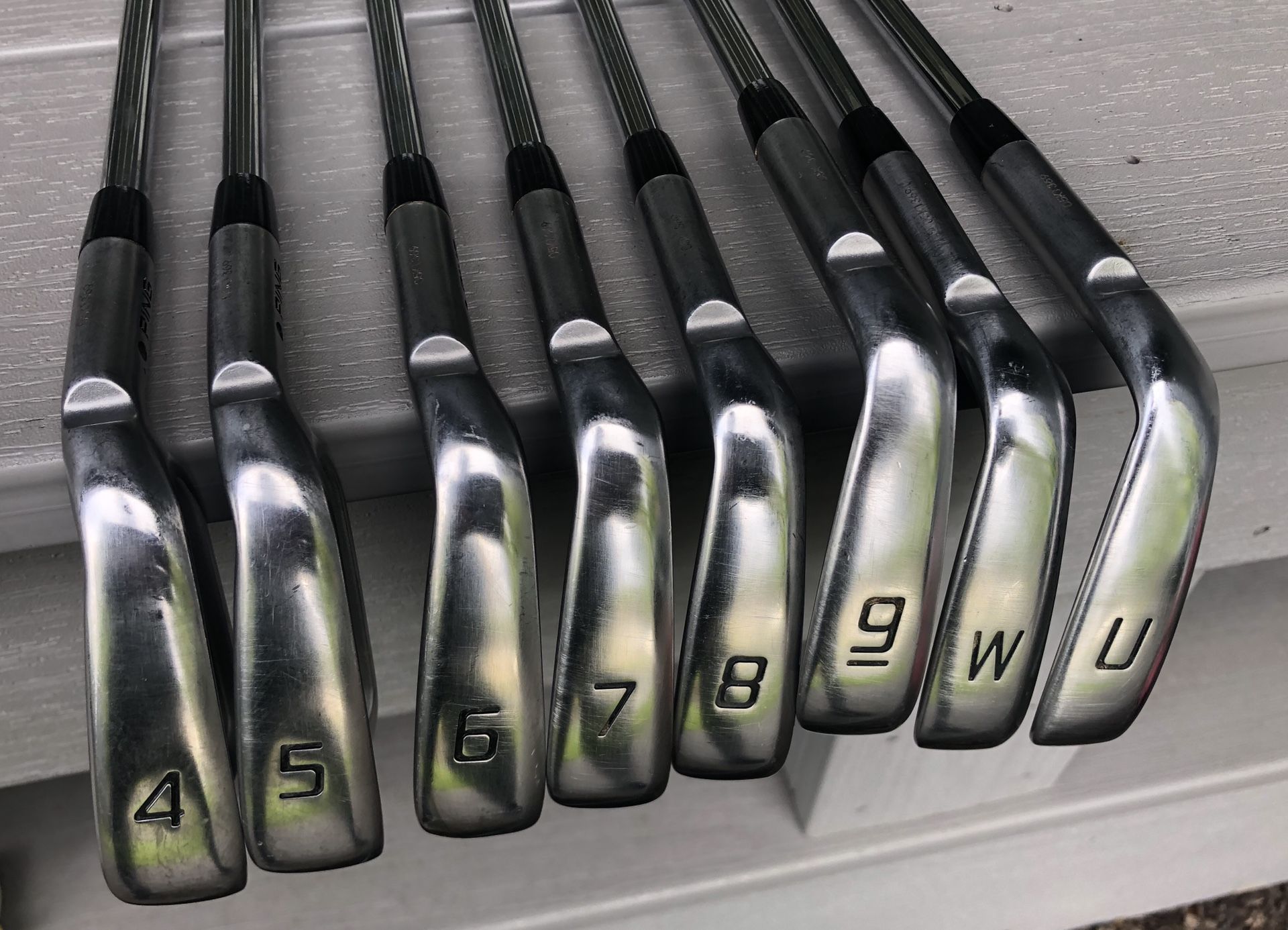 Ping I Irons -Black color code- 4- U wedge - CVS R Steel shafts- Tour ...
