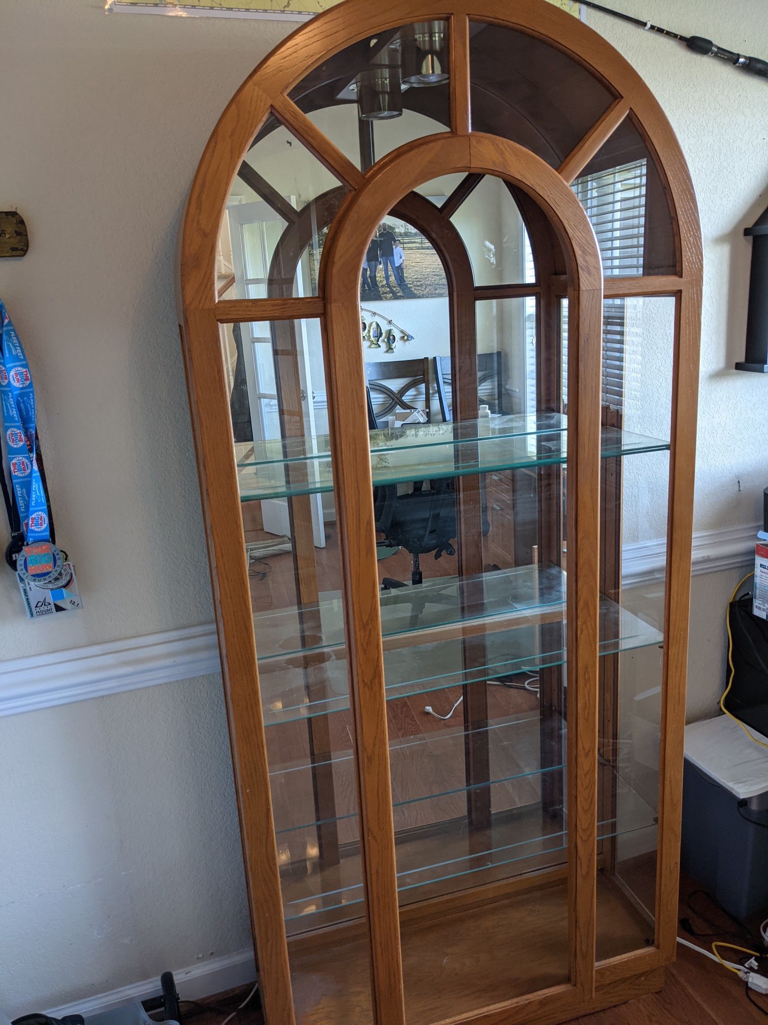 Philip Reinisch Oak Curio Cabinet | Cabinets Matttroy