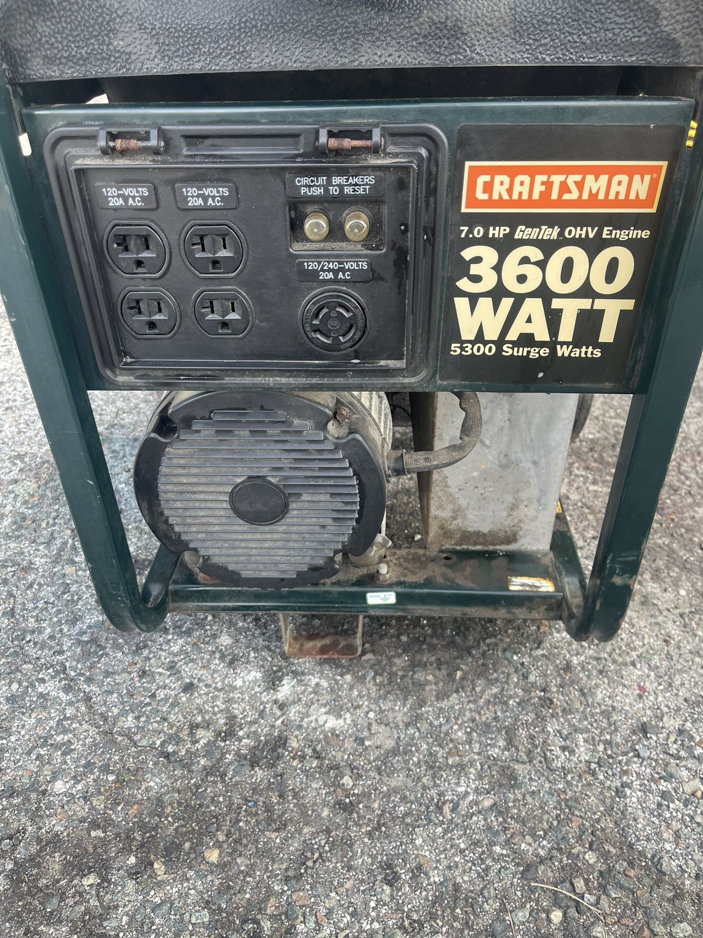 Craftsman 3600W 7HP Gas Generator for Sale in Jacksonville, FL - OfferUp