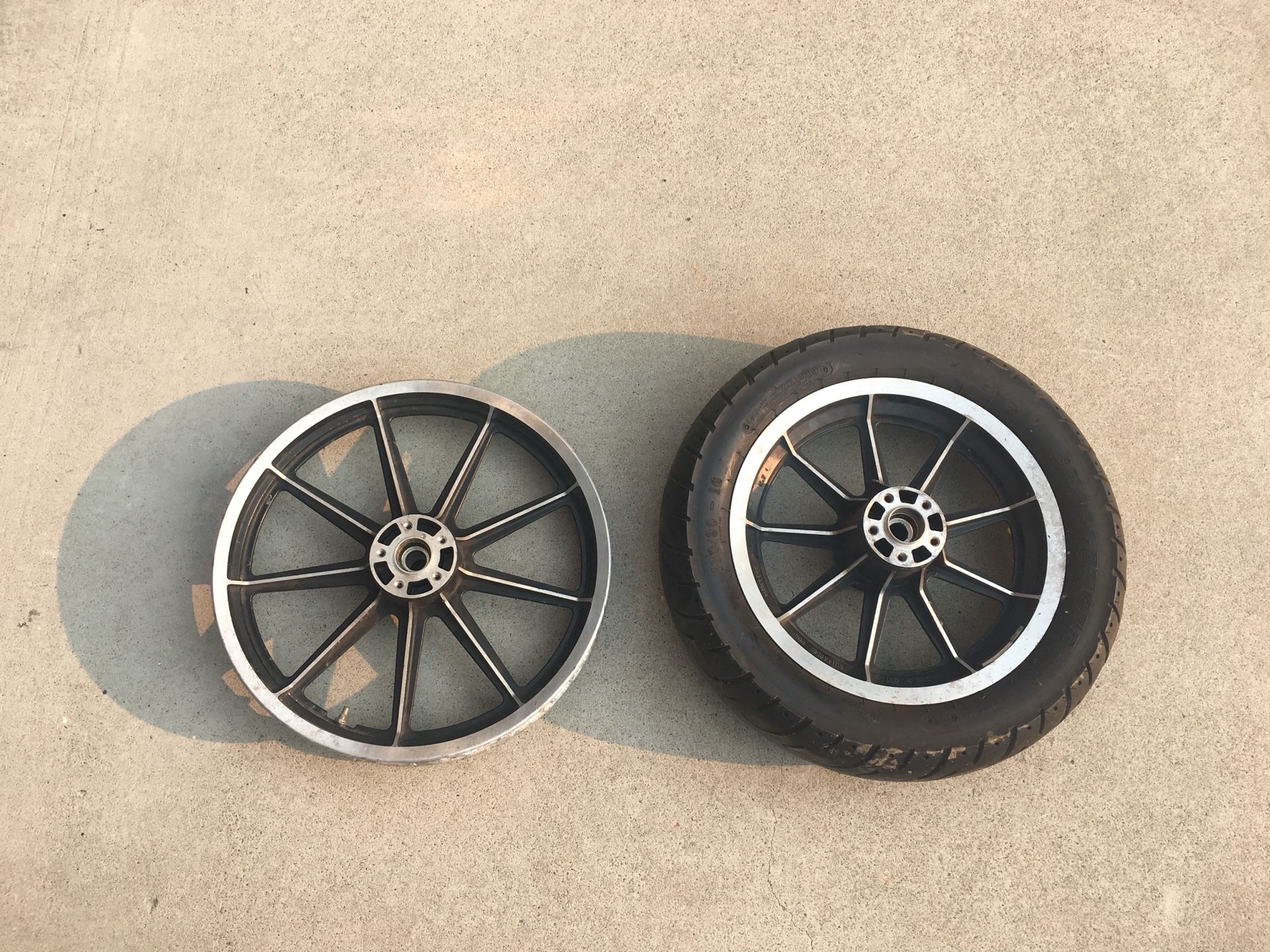 Harley Davidson 9 Spoke Mag Wheels (fxr, sportster, dyna) for Sale in ...