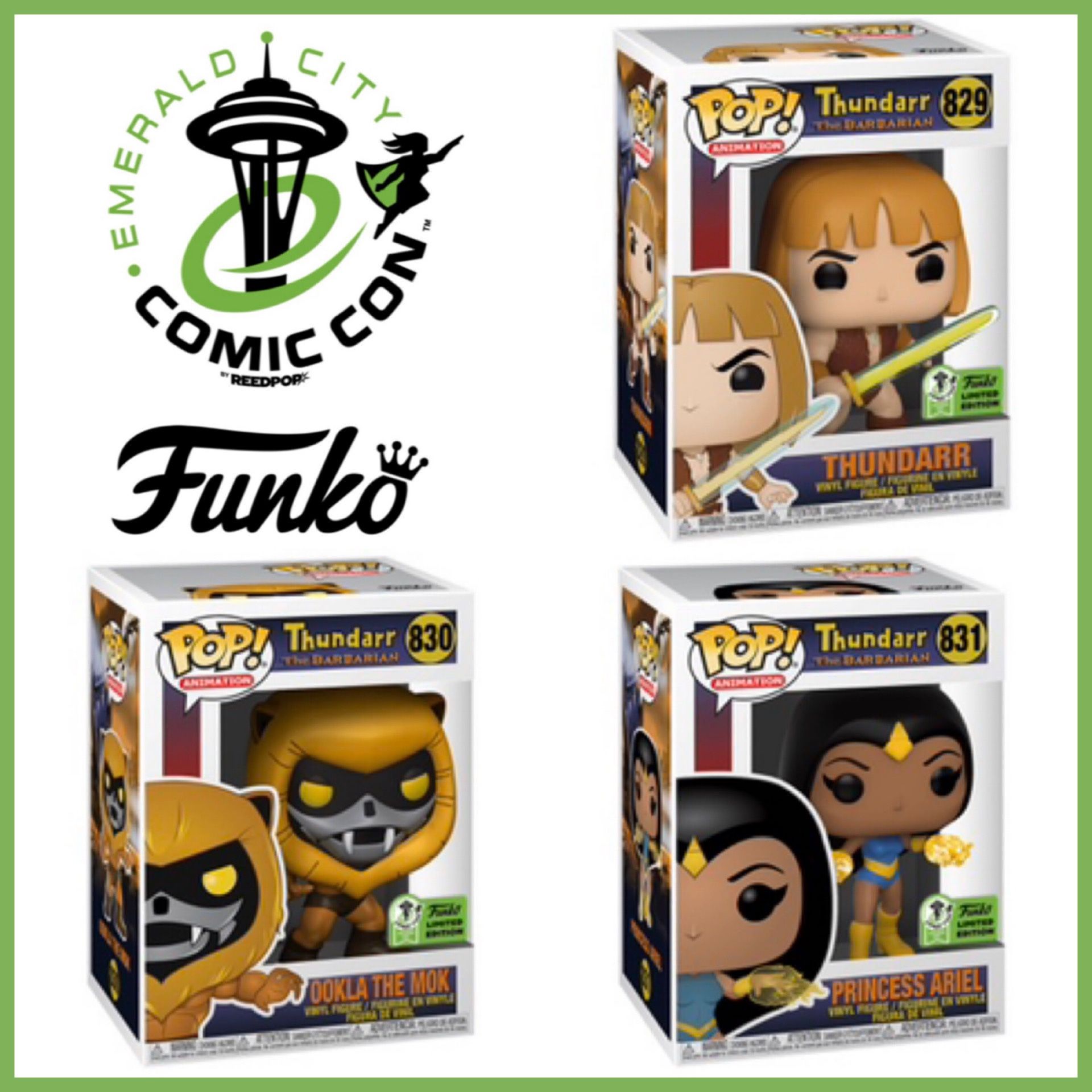 2021 ECCC Emerald City Comic Con Funko Pop! Animation Thundarr The ...