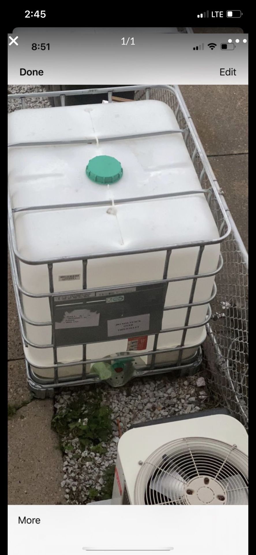 Empty 275 gallon tote for Sale in Philadelphia, PA - OfferUp