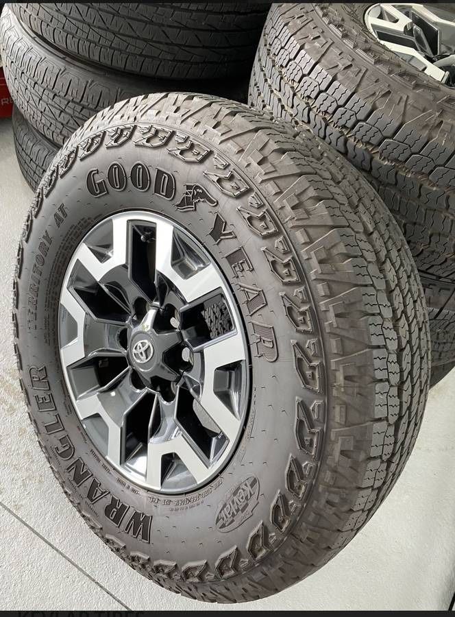 16” Toyota TRD Wheels and Goodyear Tires Tacoma 16 Rims factory stock ...