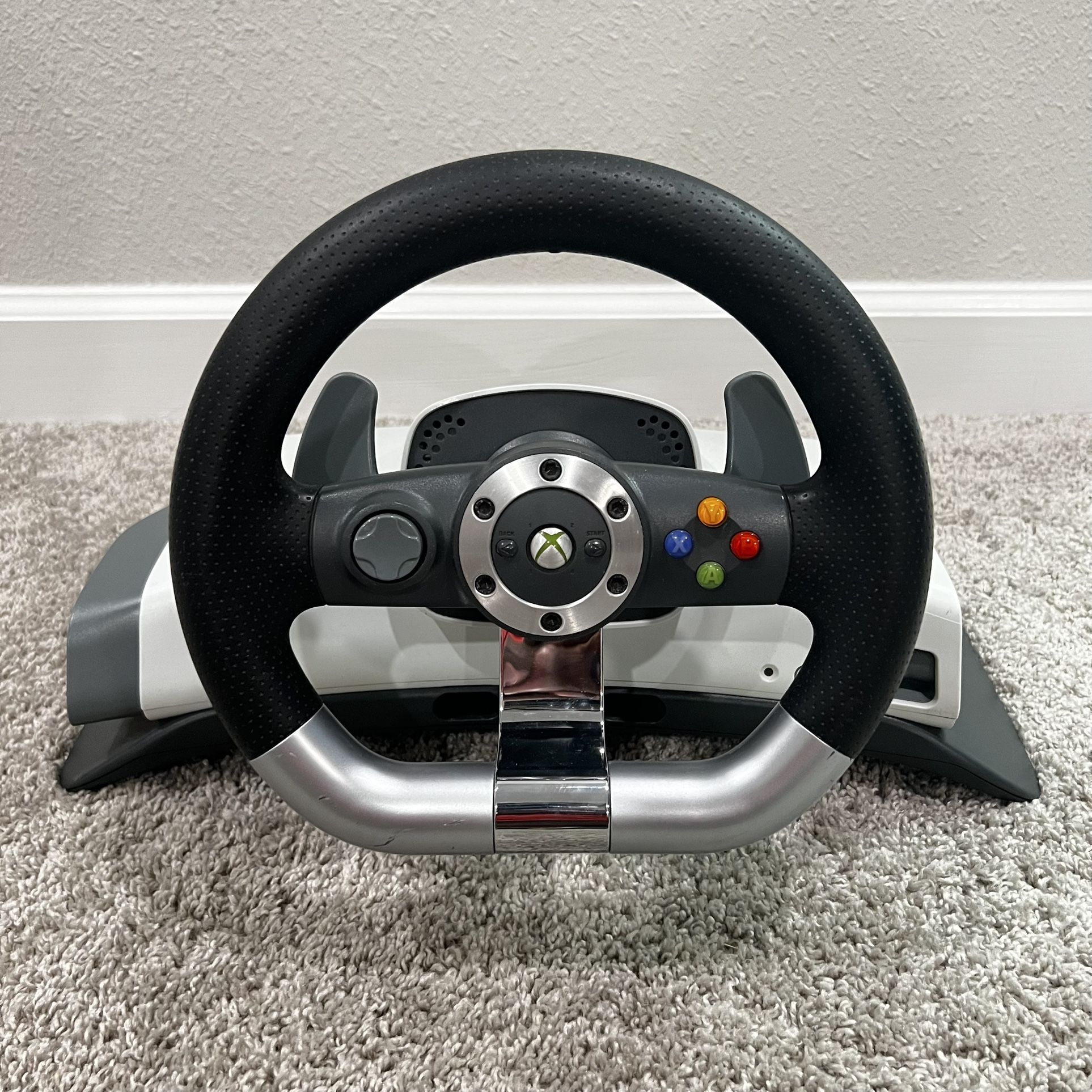 Microsoft Xbox 360/ PC Wireless Racing Steering Wheel Pedals TESTED ...