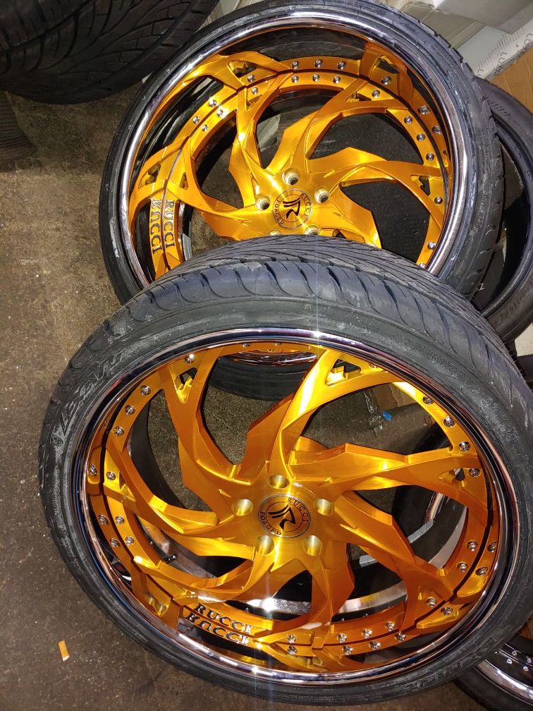 20 22 24 and 26 28 30 rucci rims & tires. $53 take home LAYAWAY. Ulohos ...