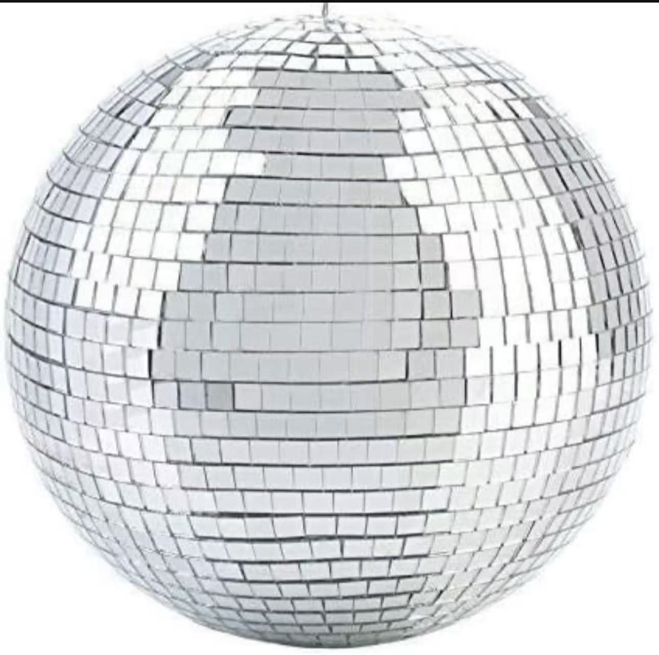 Mirror Disco Ball - 8-Inch Cool Silver Hanging Party Decorations for ...