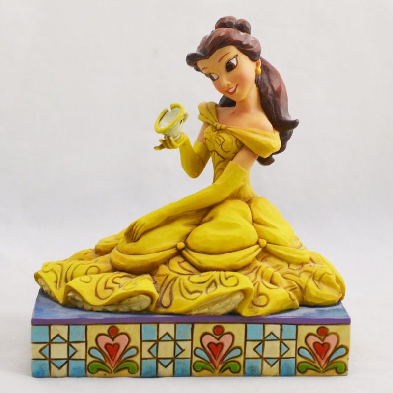 Disney Traditions Jim Shore Princess Belle & Chip Curious and Kind for ...