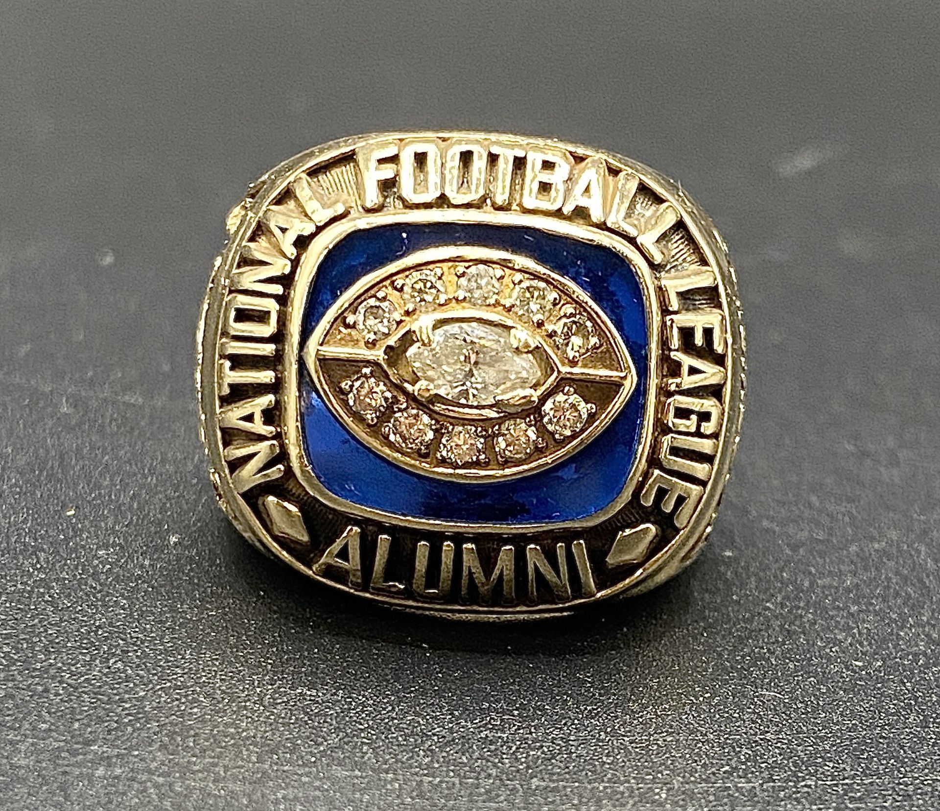 10 Kt Gold NFL Alumni Diamond Class Ring 29 Grams (P) FAST FREE ...