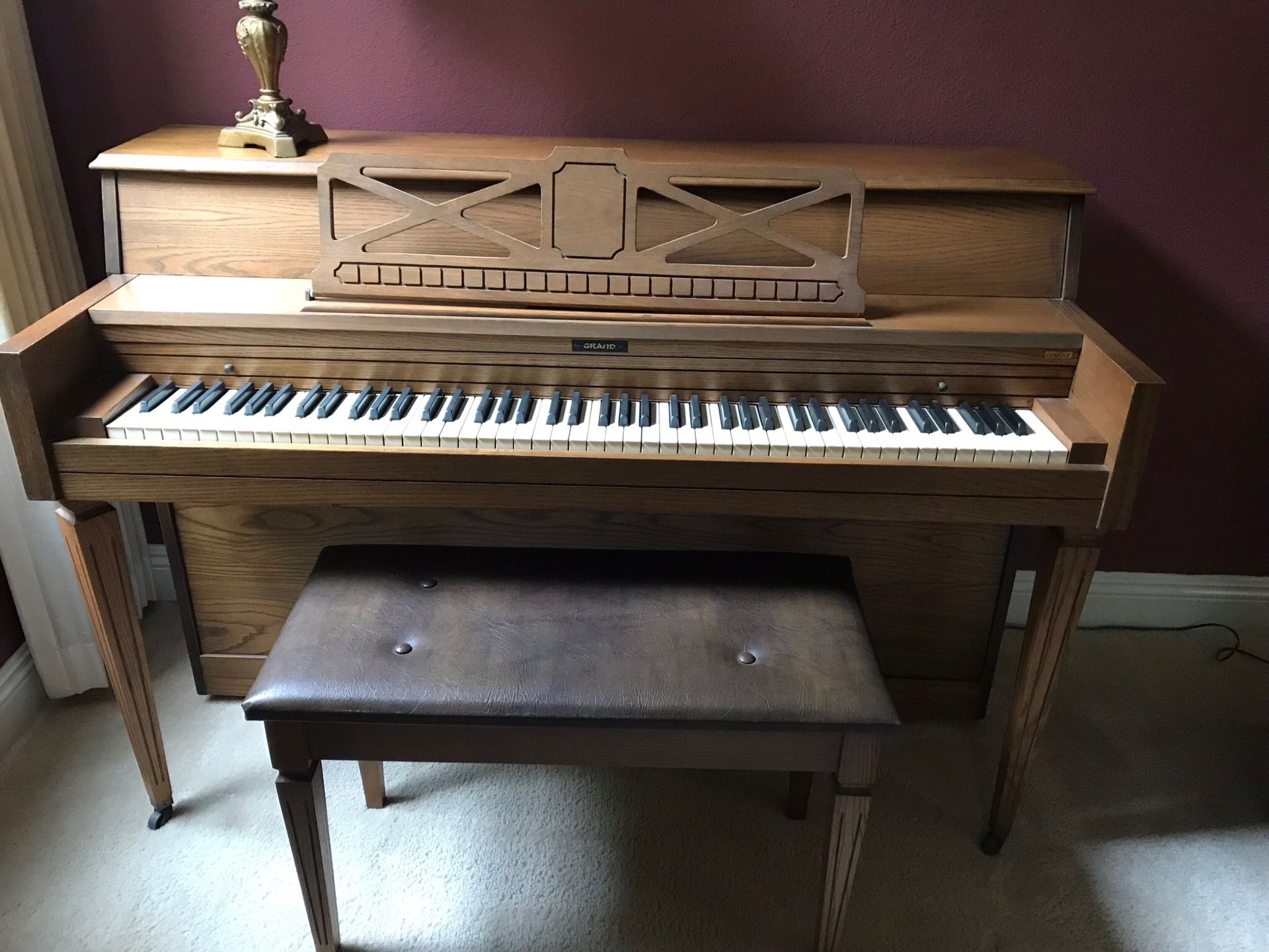 Grand console piano for Sale in San Diego, CA - OfferUp