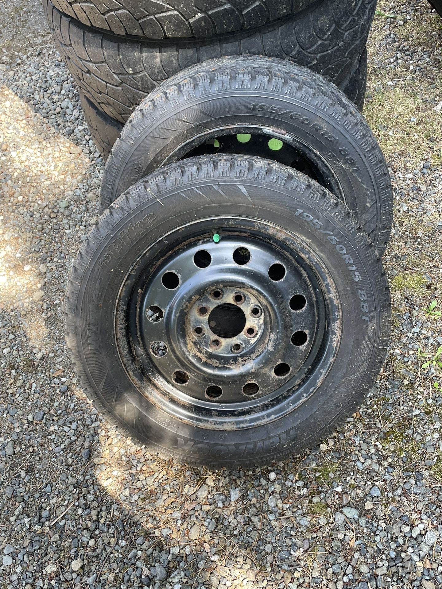 Two 195/50/R15 Studded Tires On Steel Wheels for Sale in Lacey, WA ...