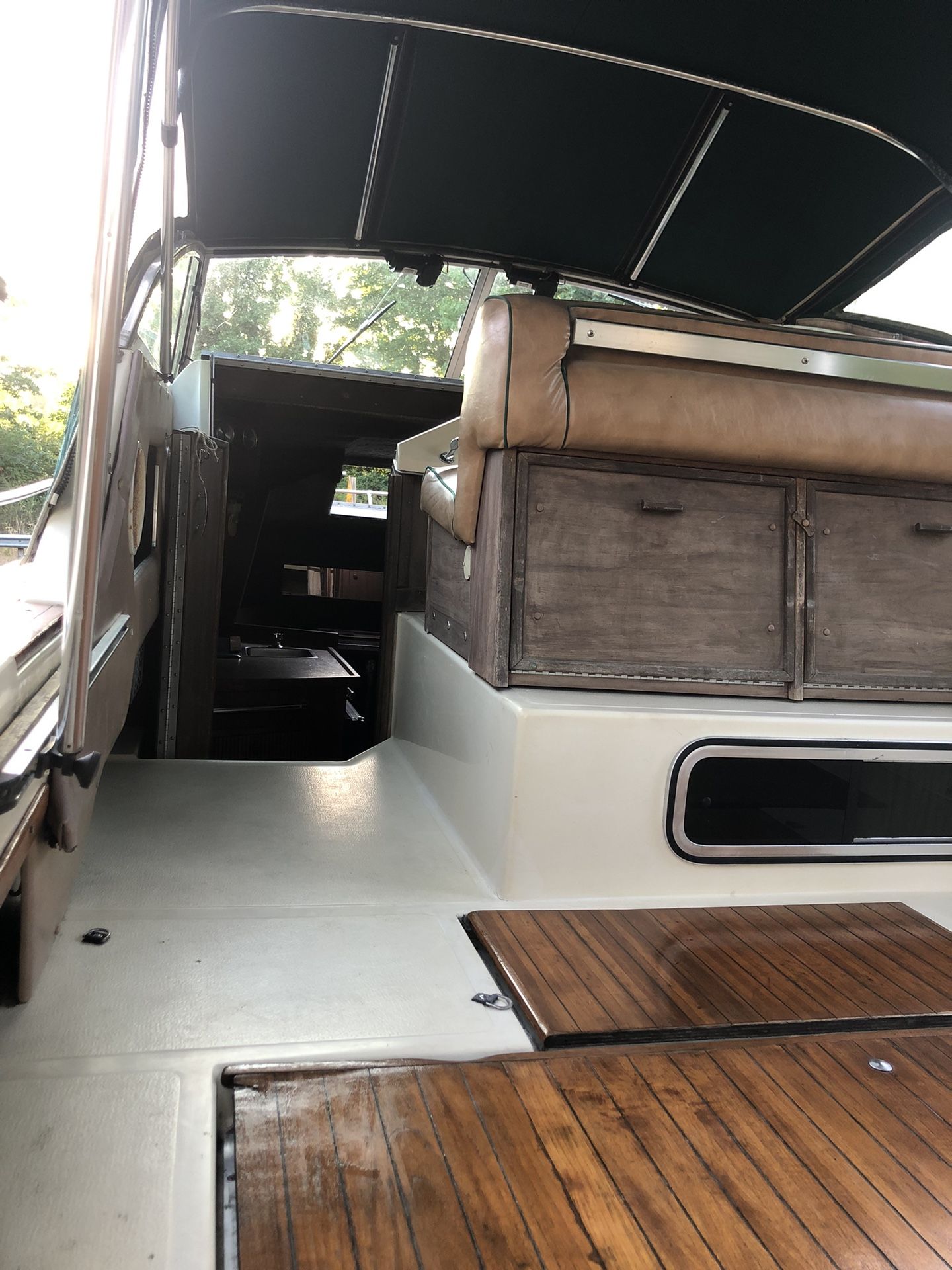 Nice Sea Ray Cabin Cruiser And Triple Axle Trailer 6500 Cash for Sale ...