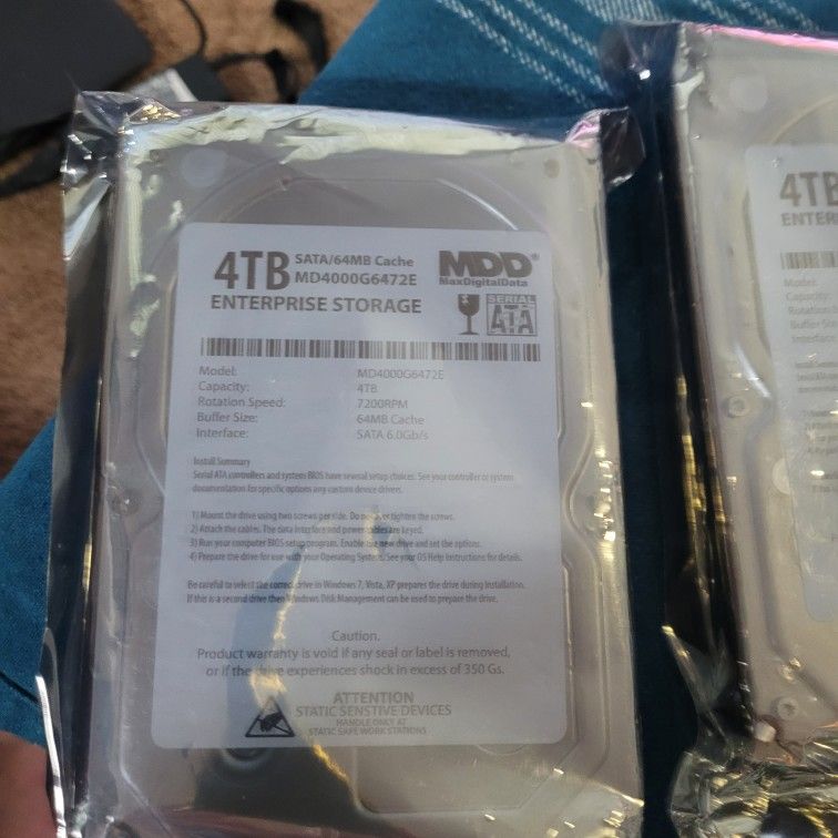 MDD NEW! 4TB, Internal, 7200 RPM, 3.5" (MD4000GSA6472DVR) Hard Drive for Sale in Mesa, AZ - OfferUp