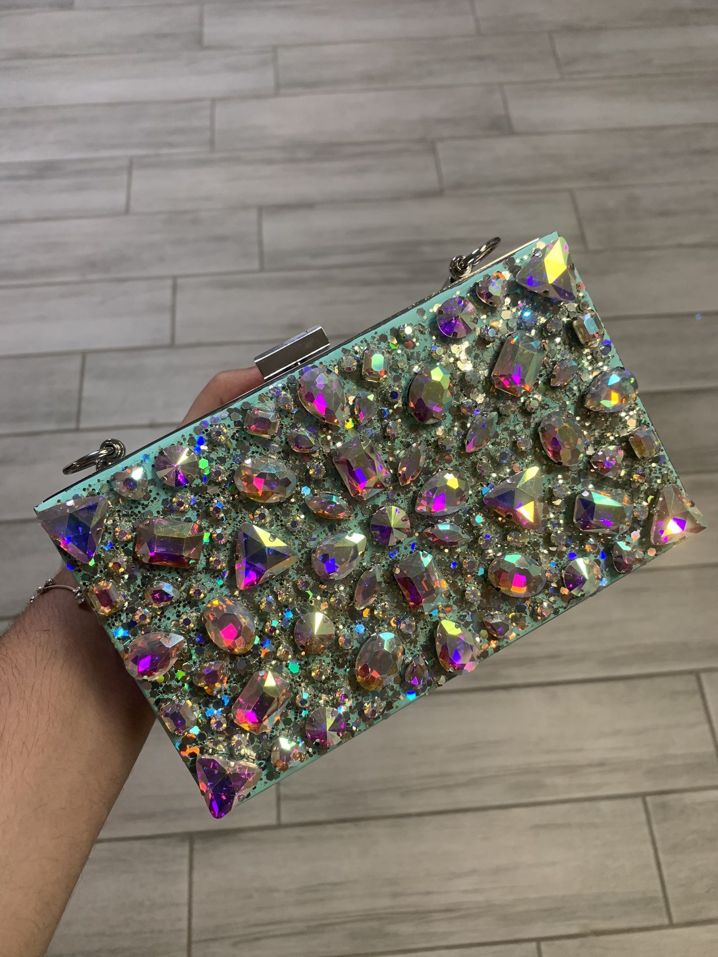 Acrylic Purse With Crystals for Sale in San Antonio, TX - OfferUp