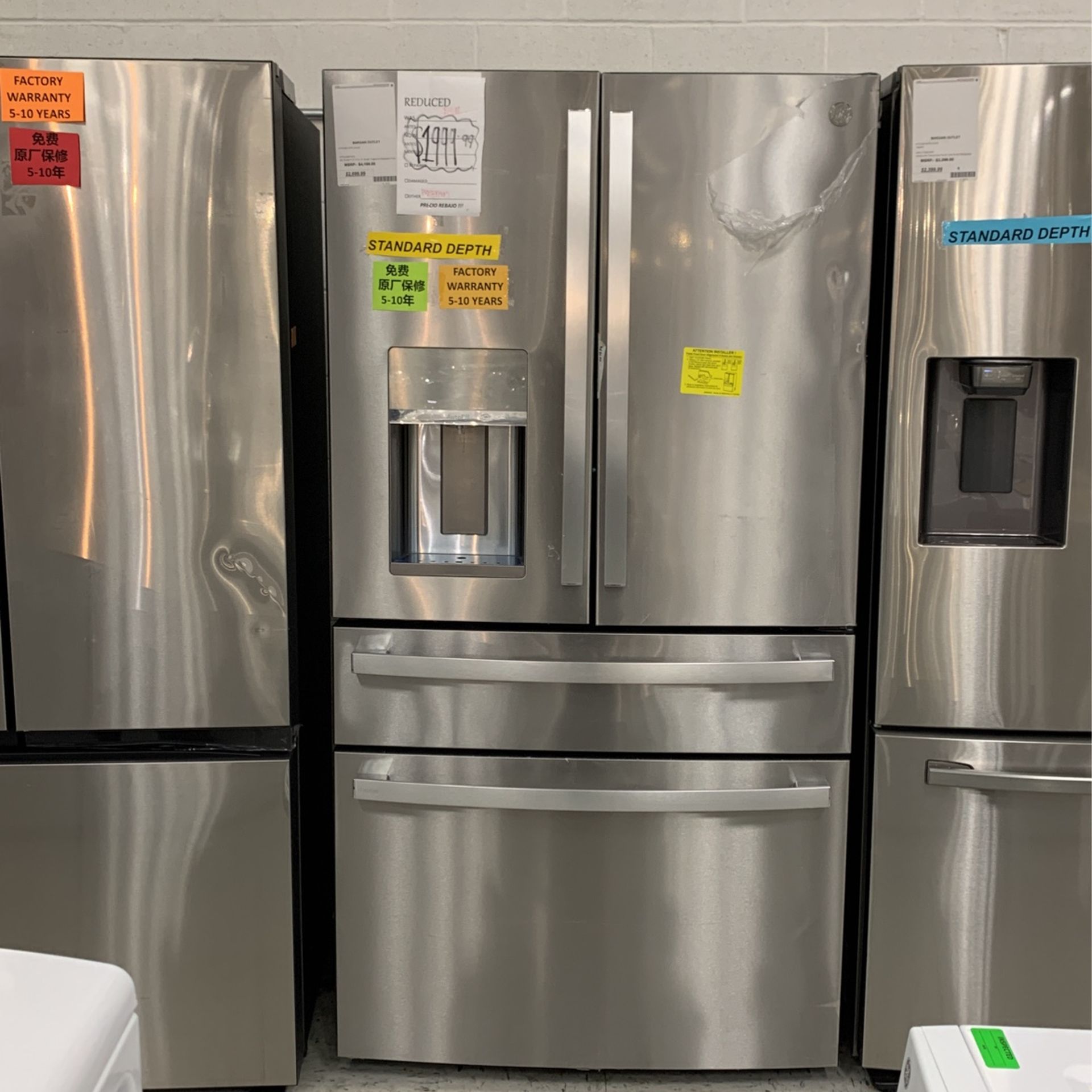 GE Profile Finger Resistant 4 Door Refrigerator for Sale in Phillips ...