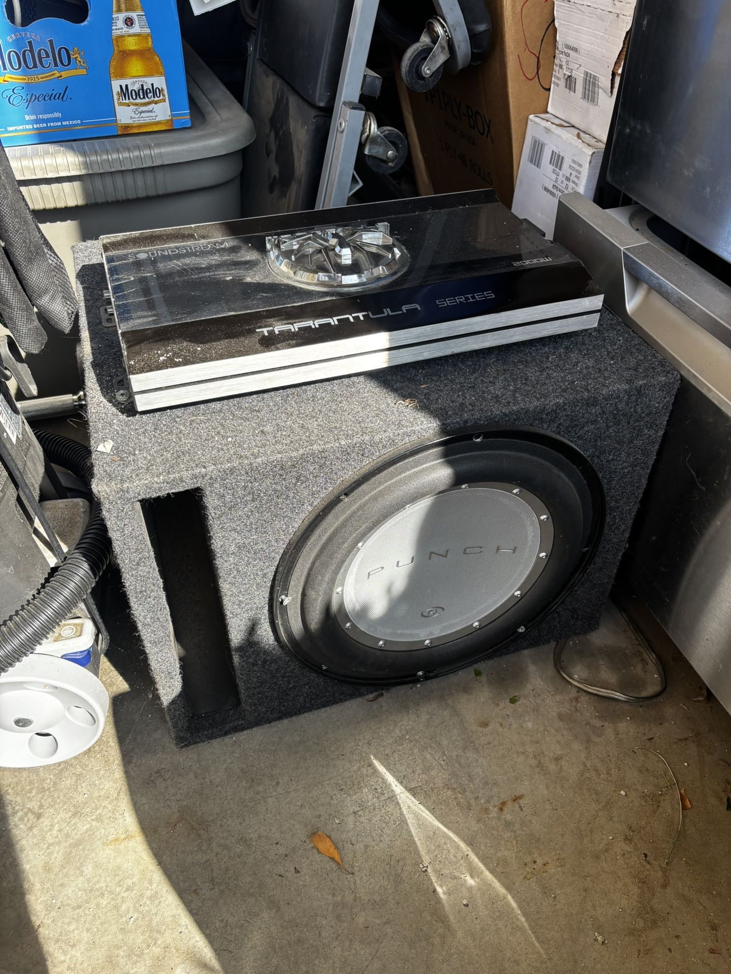 12” Subwoofer Ported Box 2000 Watt Soundstream Amp for Sale in Fontana ...