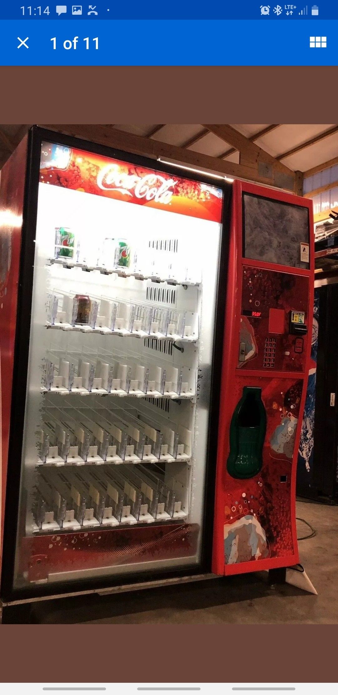Dixie Narco DN5000 elevator glass front beverage / soda vending machine for Sale in Levittown ...
