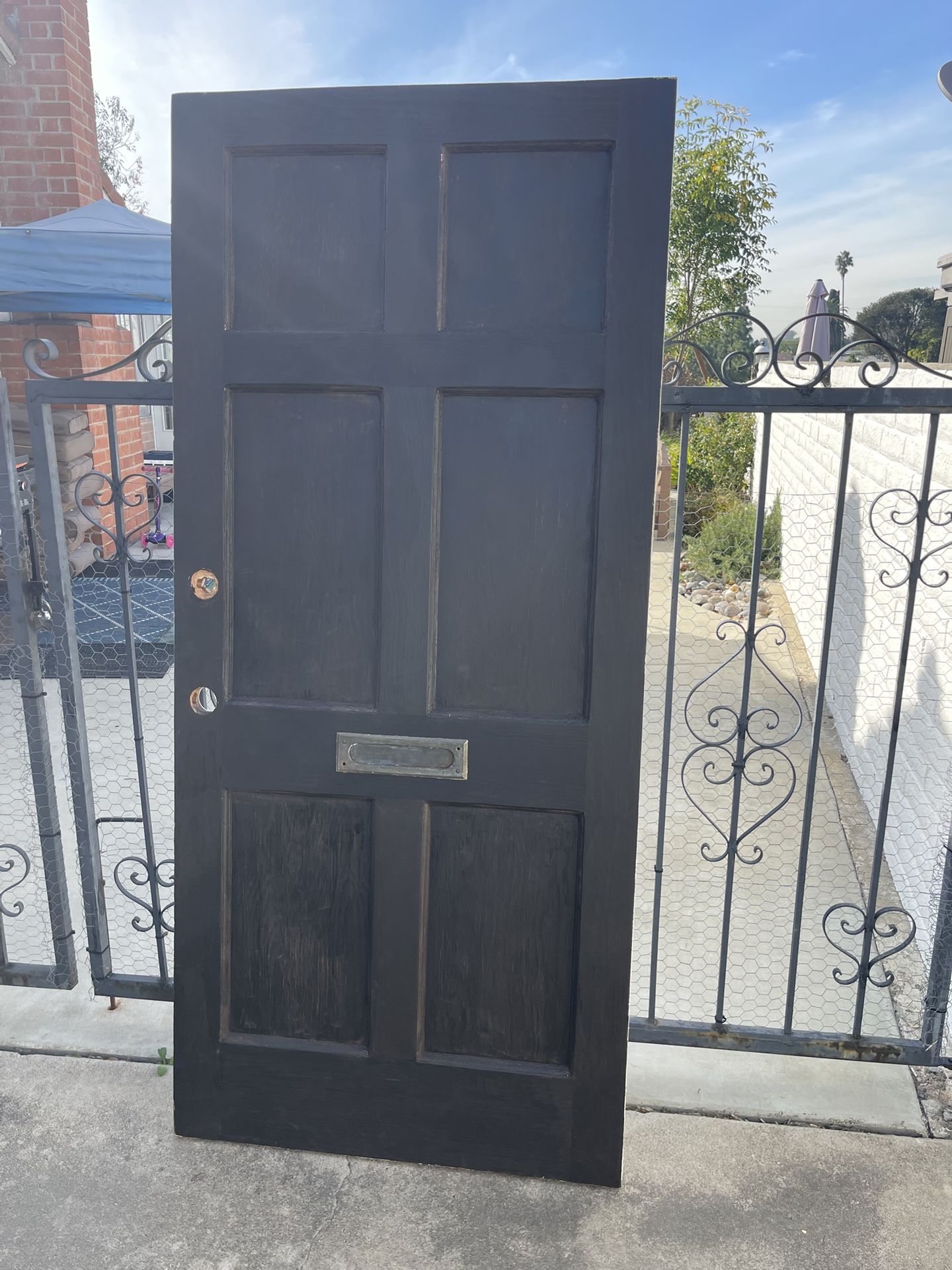 Exterior Solid Wood 6 Panel Door for Sale in San Diego, CA - OfferUp