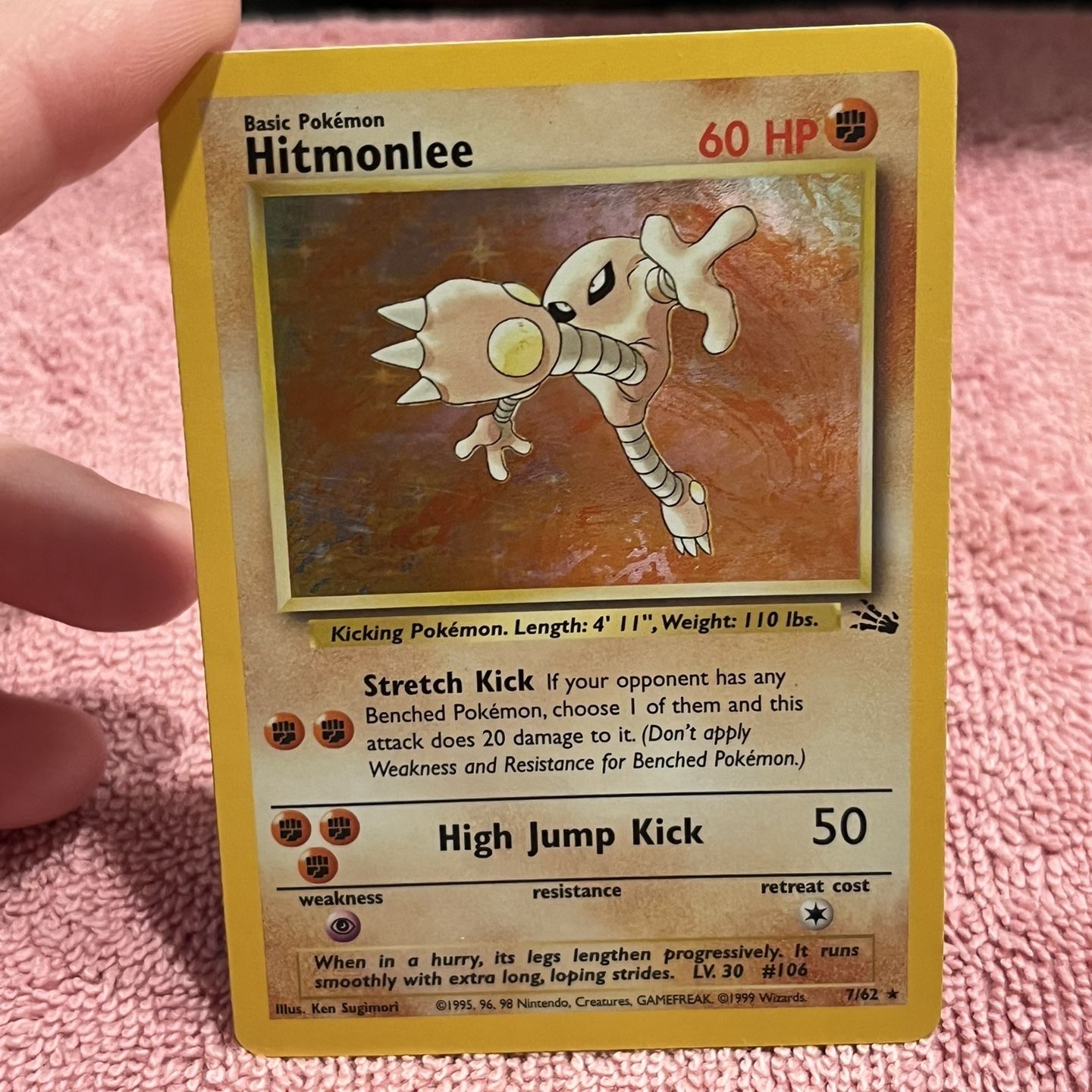 Hitmonlee Pokemon Card