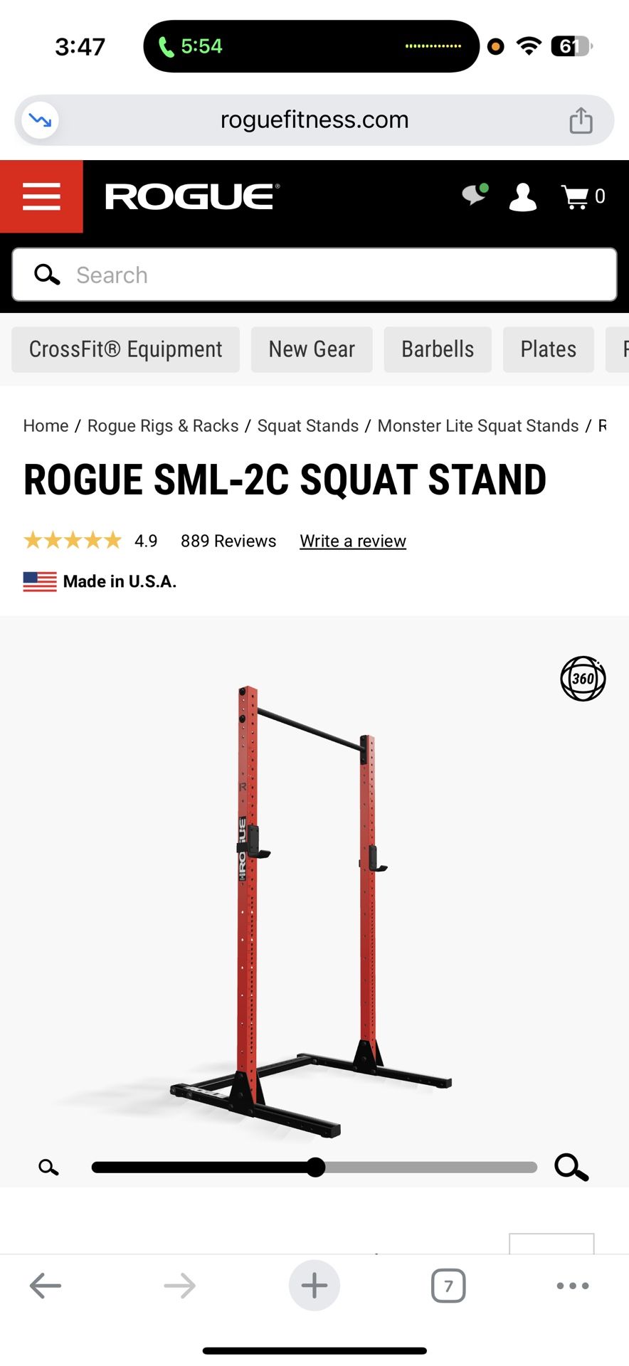 ROGUE SQUAT STAND - HOME GYM for Sale in Miami Beach, FL - OfferUp