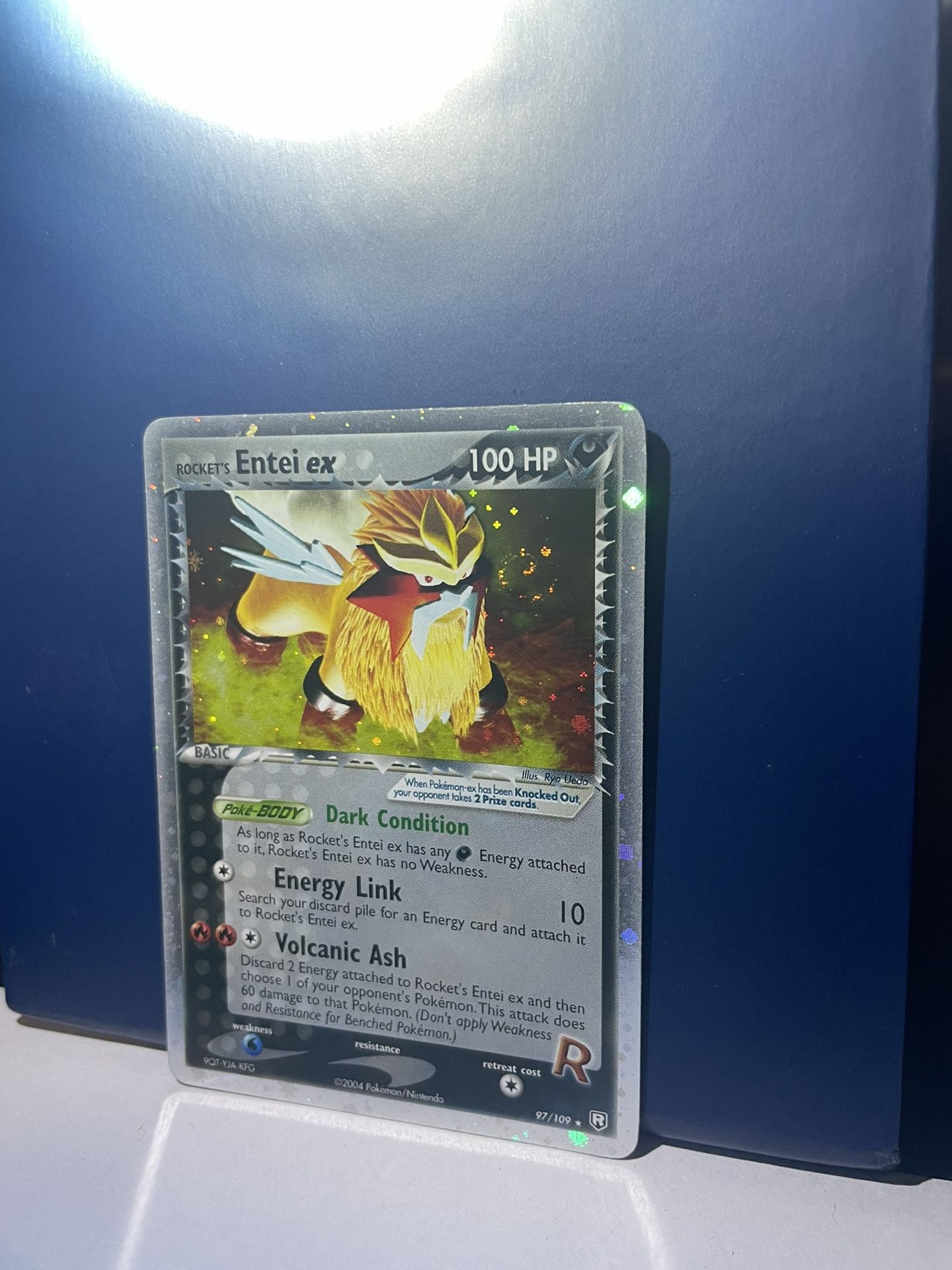 Pokemon Entei Ex Card
