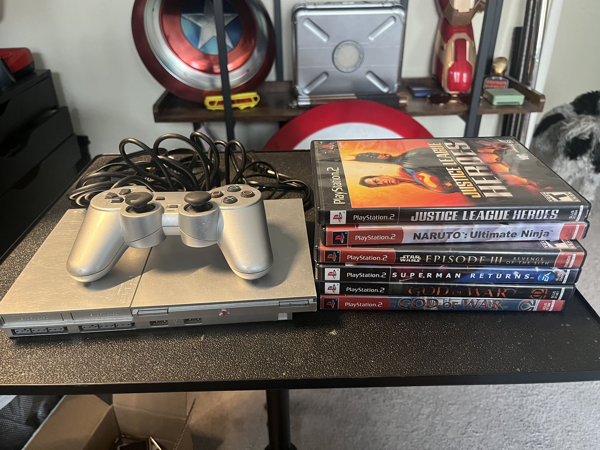 Sony PS2 Slim Console Bundle - Tested & Working - Controller + Games ...