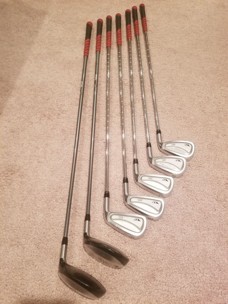 Custom Wishon 555c Forged Golf Clubs / 2 Hybrids / Irons 5 - 9 ...