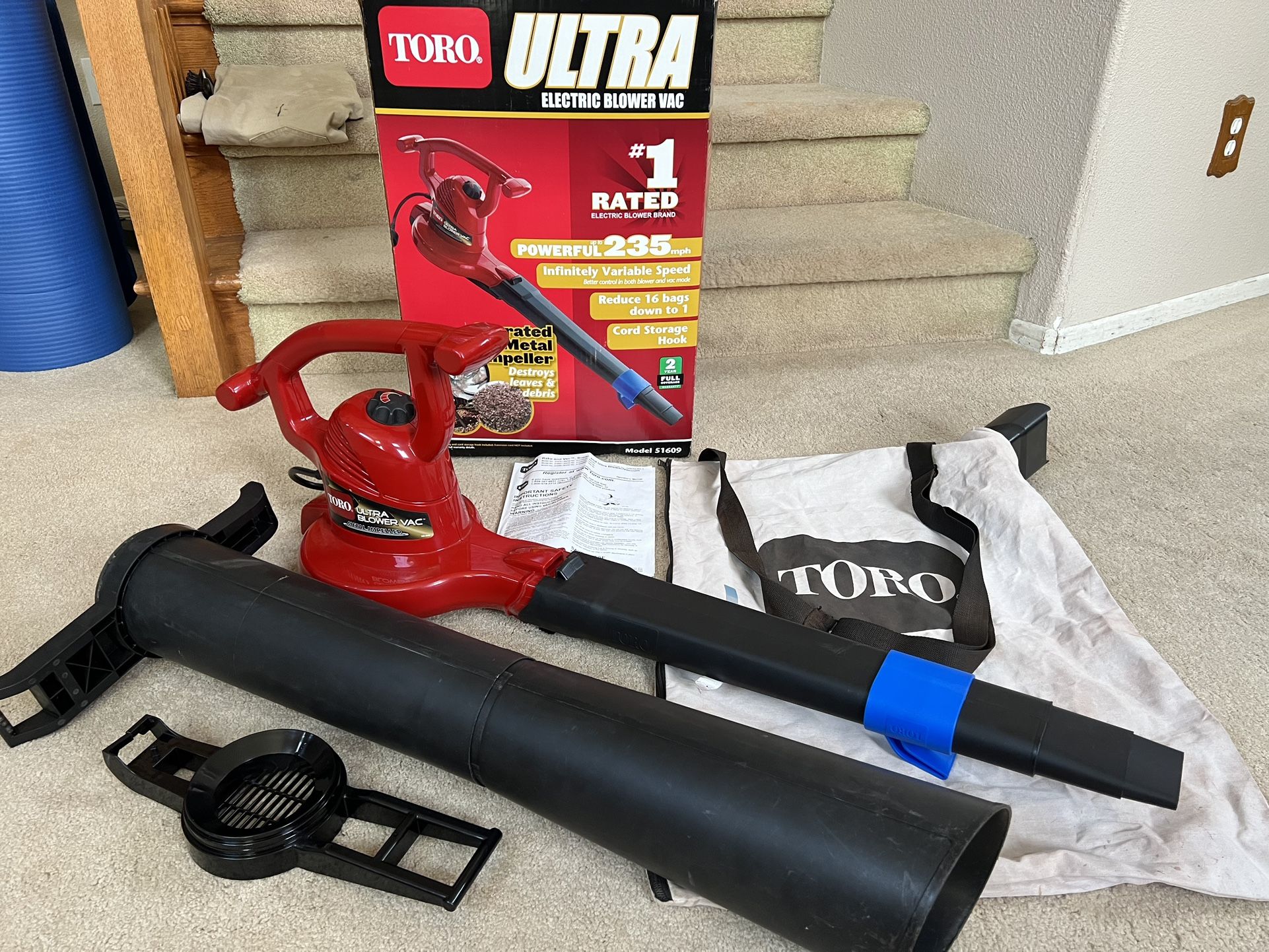 Toro Electric Blower and Vacuum for Sale in El Cajon, CA - OfferUp
