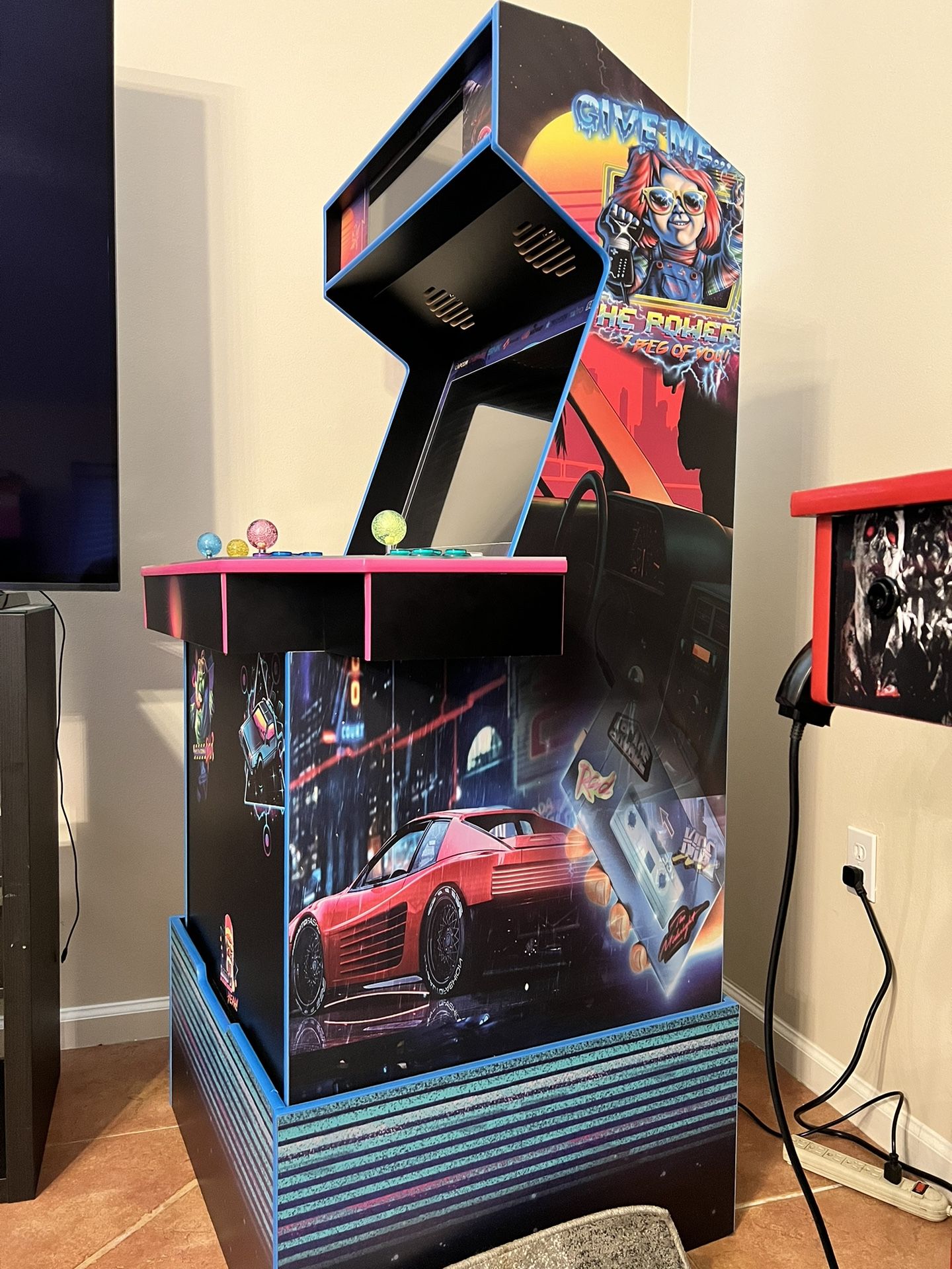 4 Player Arcade Cabinet 6,351 Games 80’s Themed for Sale in Pompano ...