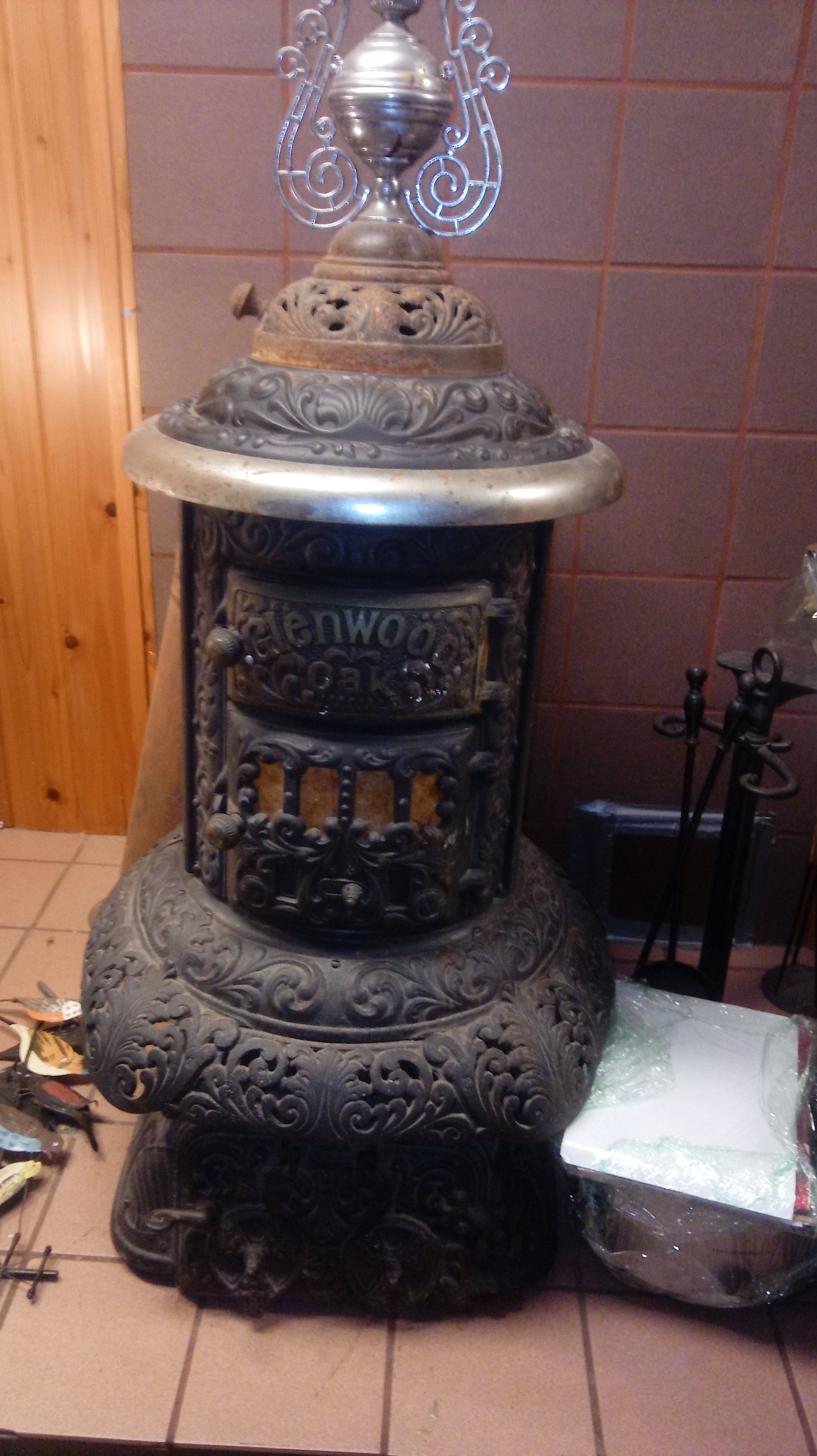Antique cast iron wood/coal burning parlor stove for Sale in Beacon ...