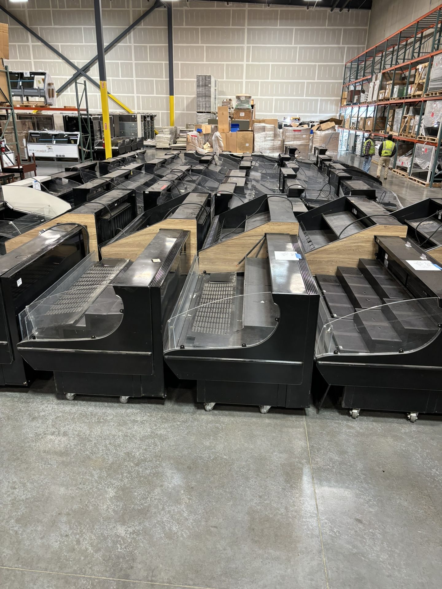 Rolling Fruit Produce Display Merchandiser Hussmann Rolling Grocery ...